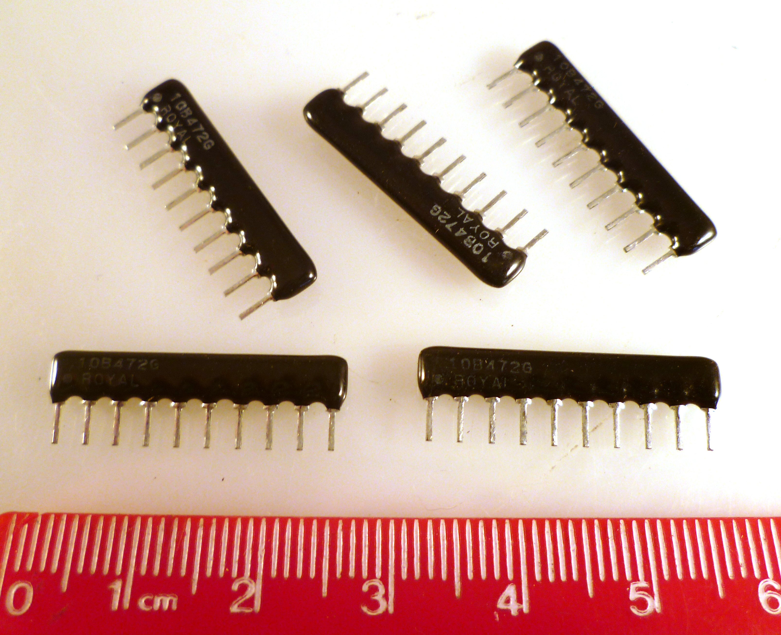 Royal 10B472G SIL Resistor Network 4.7K 0.2W 10 Pin 5 Pieces OM0929F ...