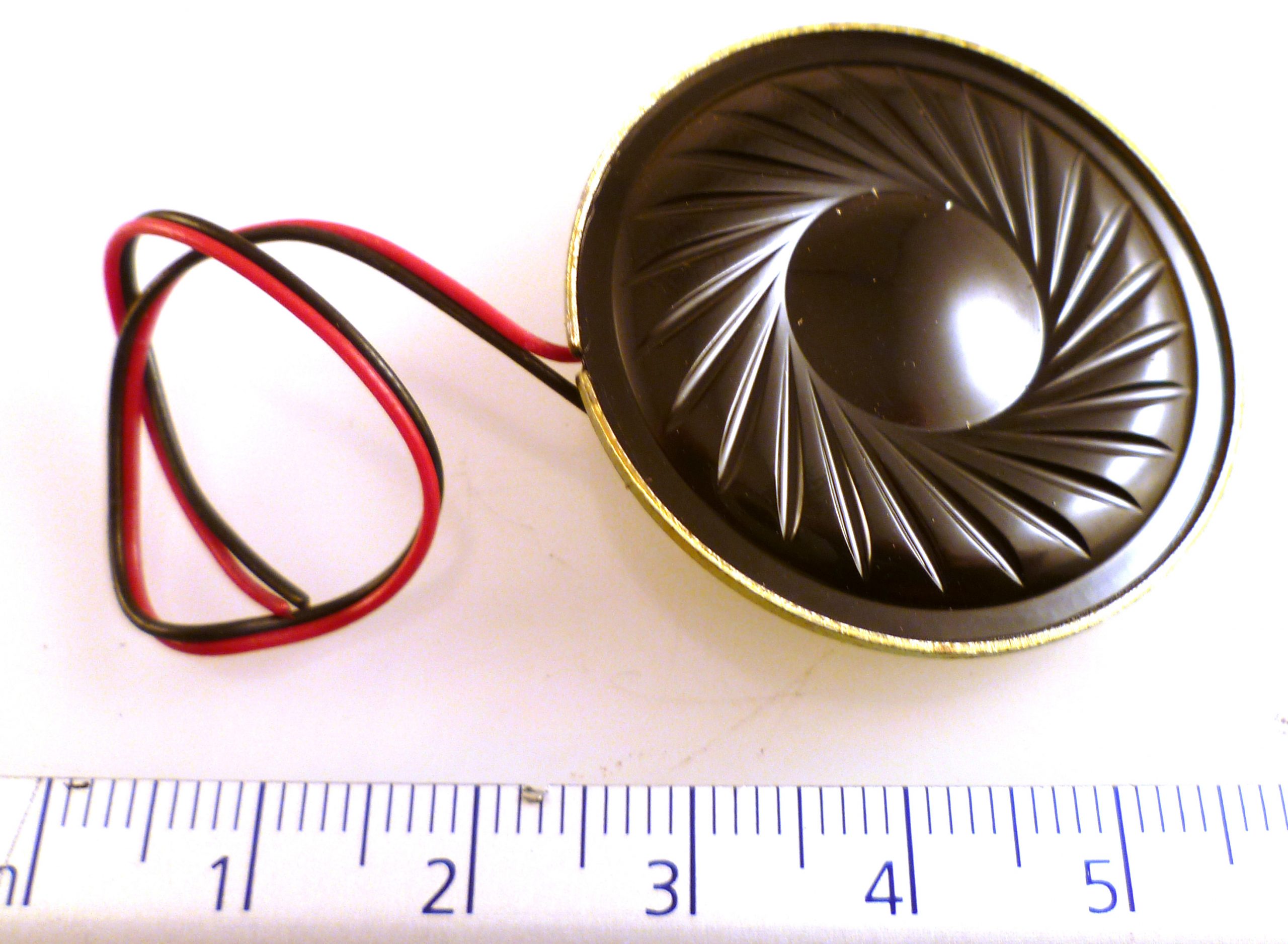 Mini Mylar Speaker 8 Ohm 35.5 x 5mm Leaded R+B 1 Piece OM1025B | Rich ...