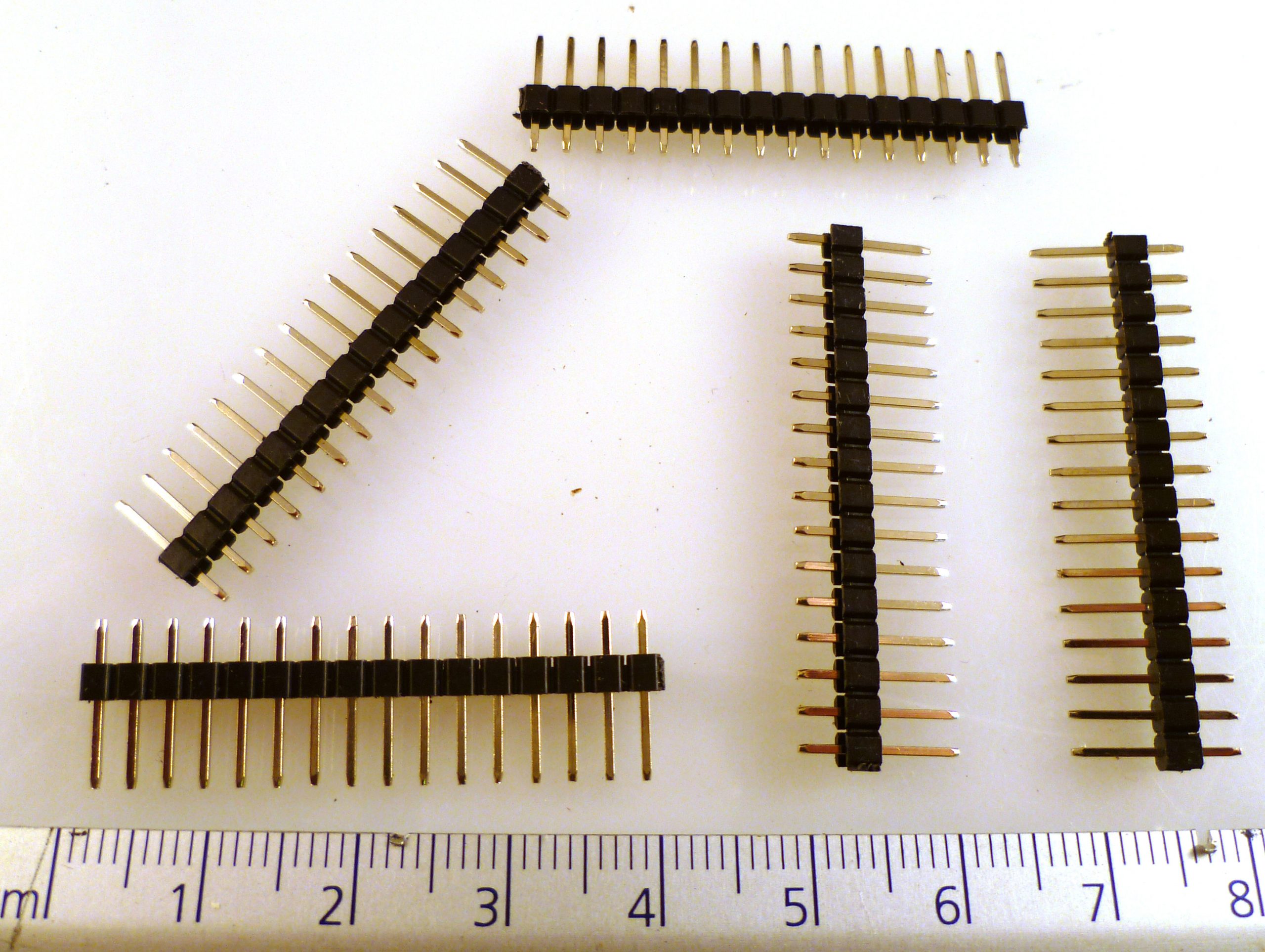 Amtek PH1S25 Header Plug SIL 16 Pin 2.54mm Pitch 5 Pieces MBD016K ...