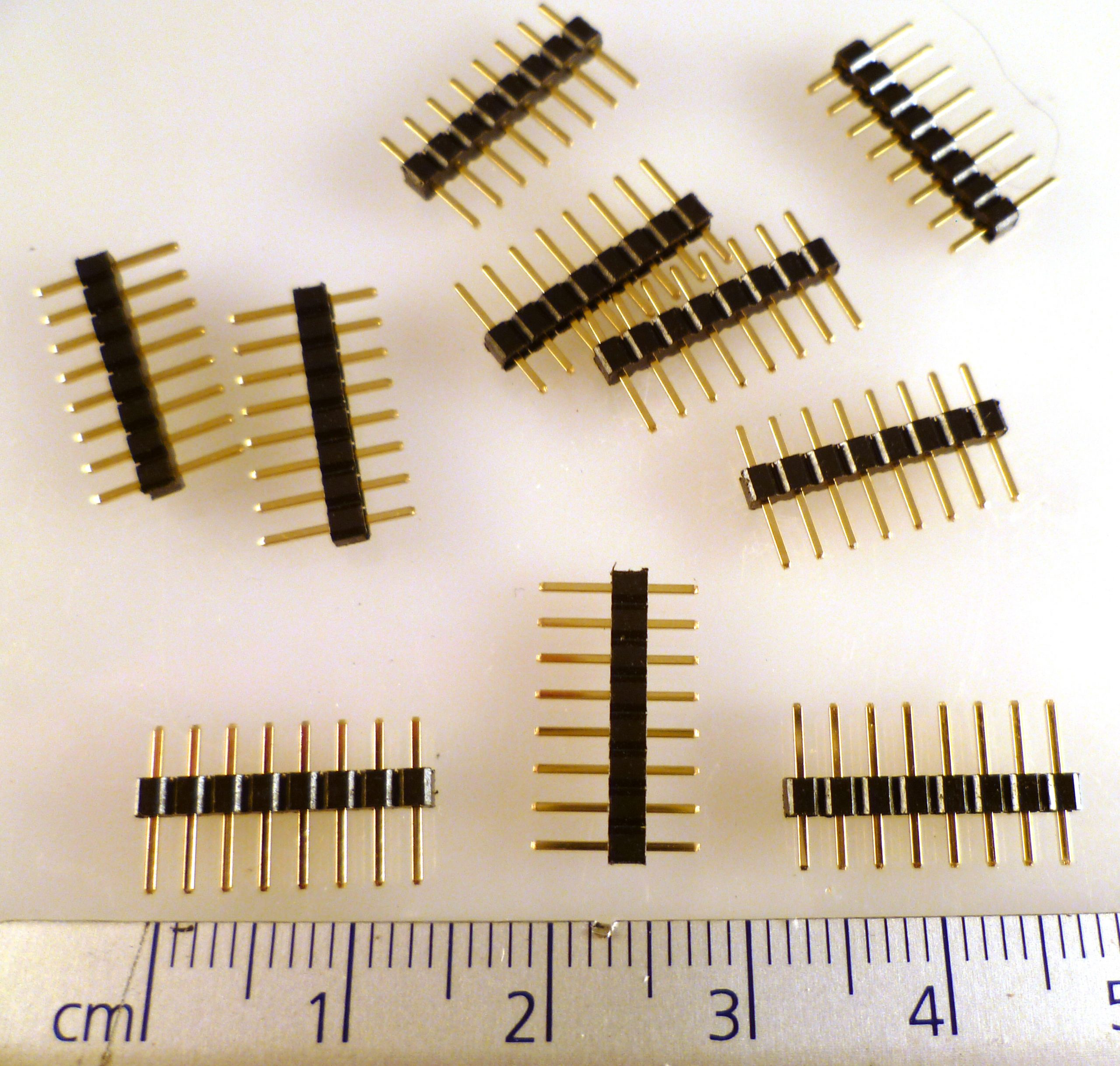 Gold Header Plug 2mm Pitch A2015WV-08P SIL 8 Way 10 Pieces MBA004G1 ...