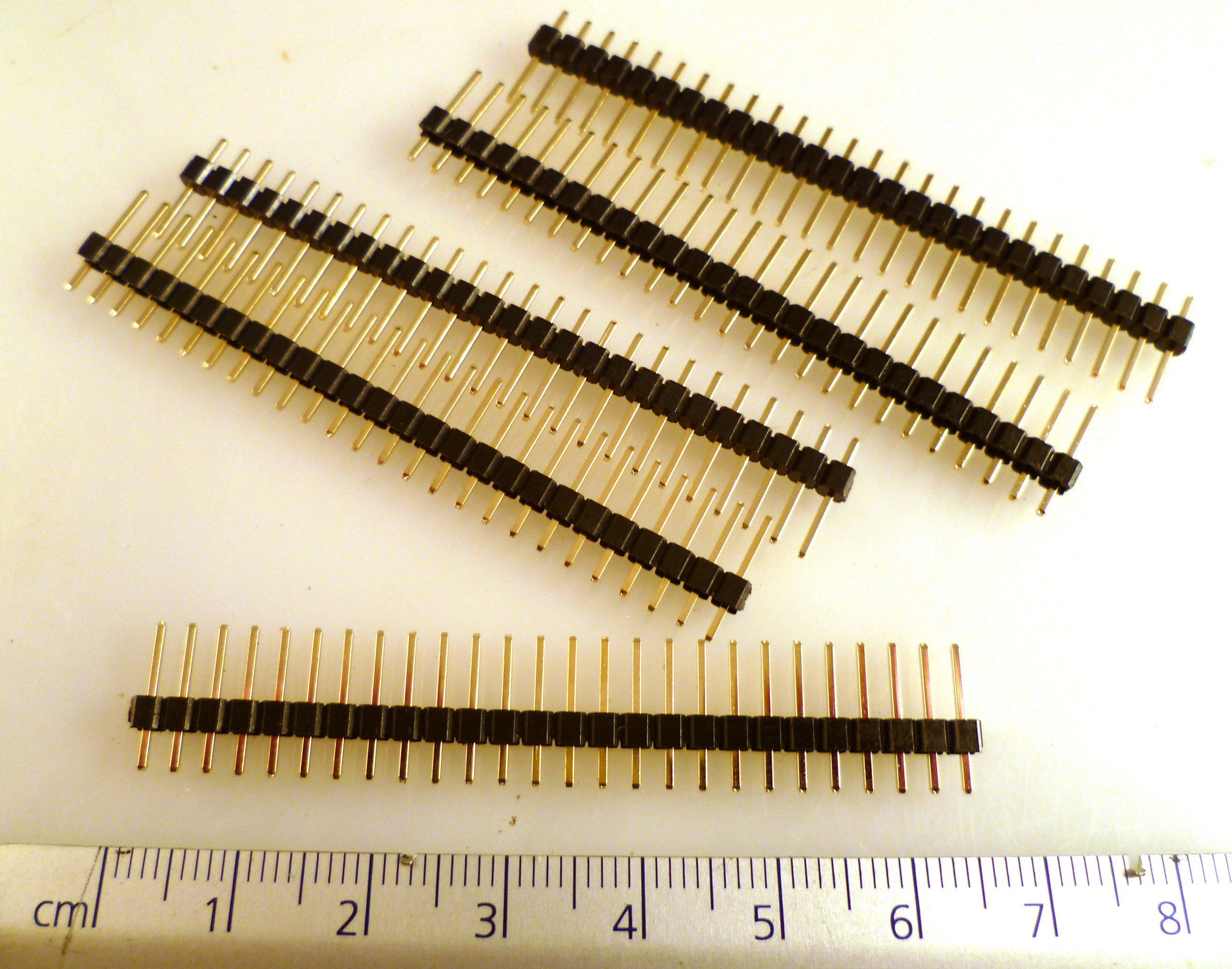 Pin Header Plug SIL 2.54mm Pitch 26 Way Easy Snap 5 Pieces MBD023K ...