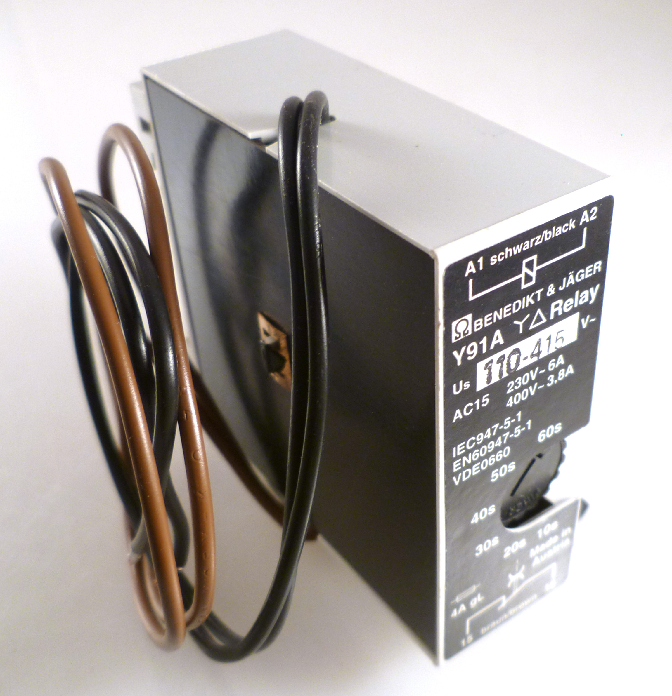 Benedikt+Jaeger/IMO Y91A 415 10-60 sec Timer for Star Delta Starter ...