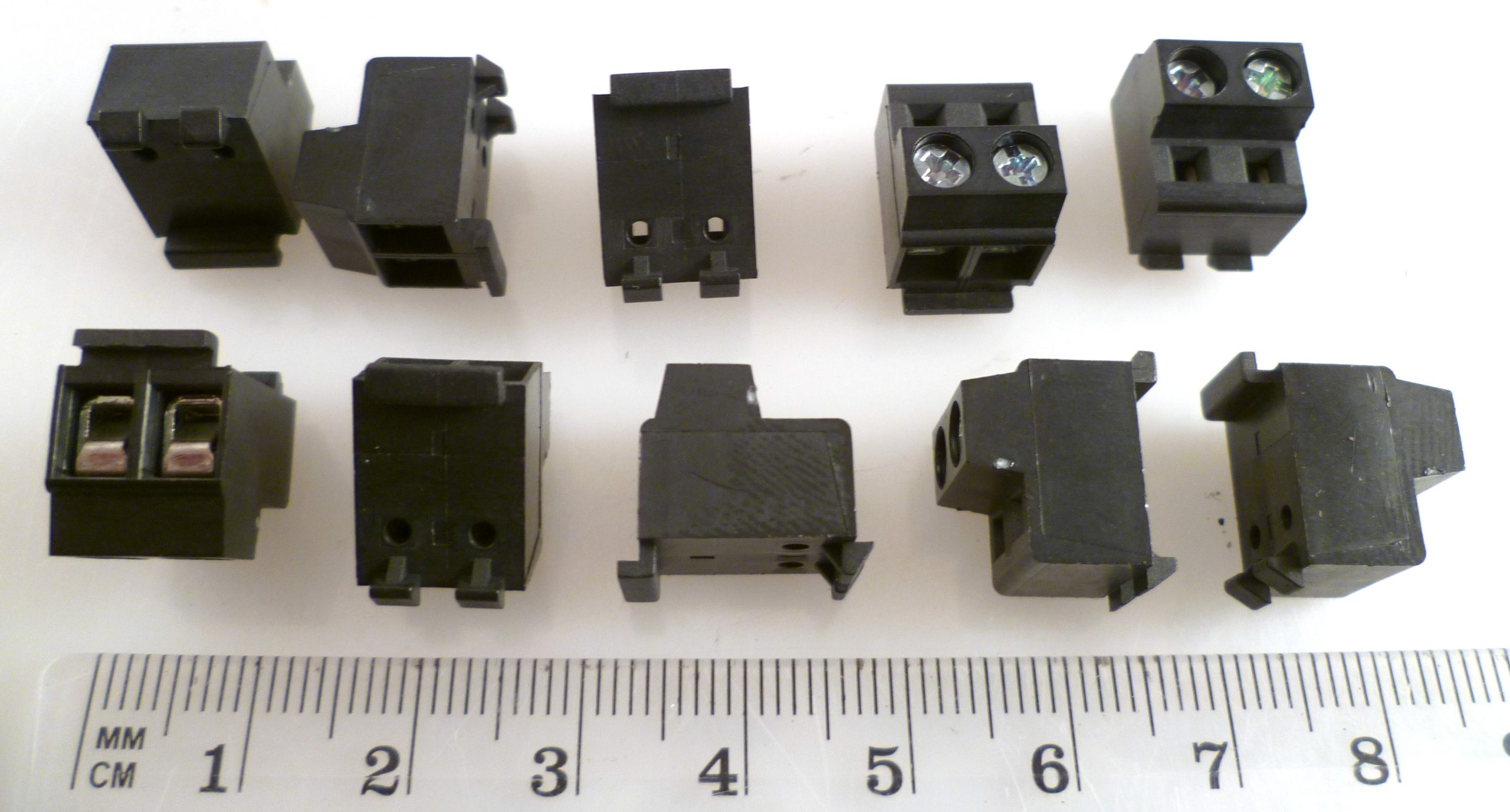 IMO 20.132M Terminal Block 5mm Pitch 7A 300V 2 to 12 Way 10 Pieces ...