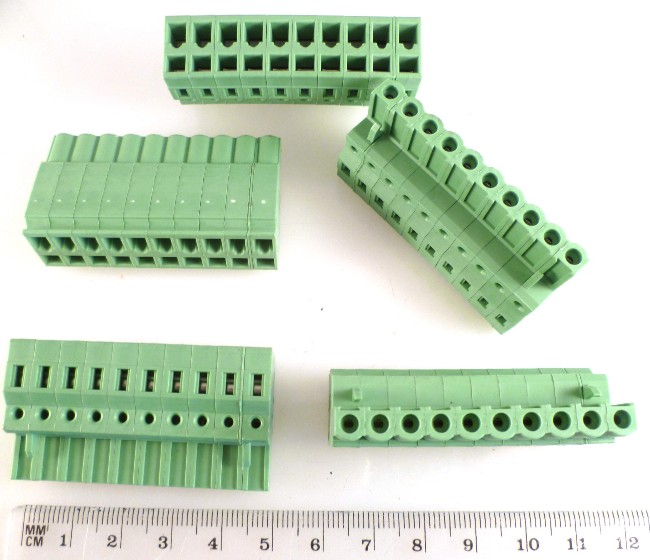 IMO 20.955M/10 Way Cable Mount Screwless Terminal Block 5mm 5 Pieces ...