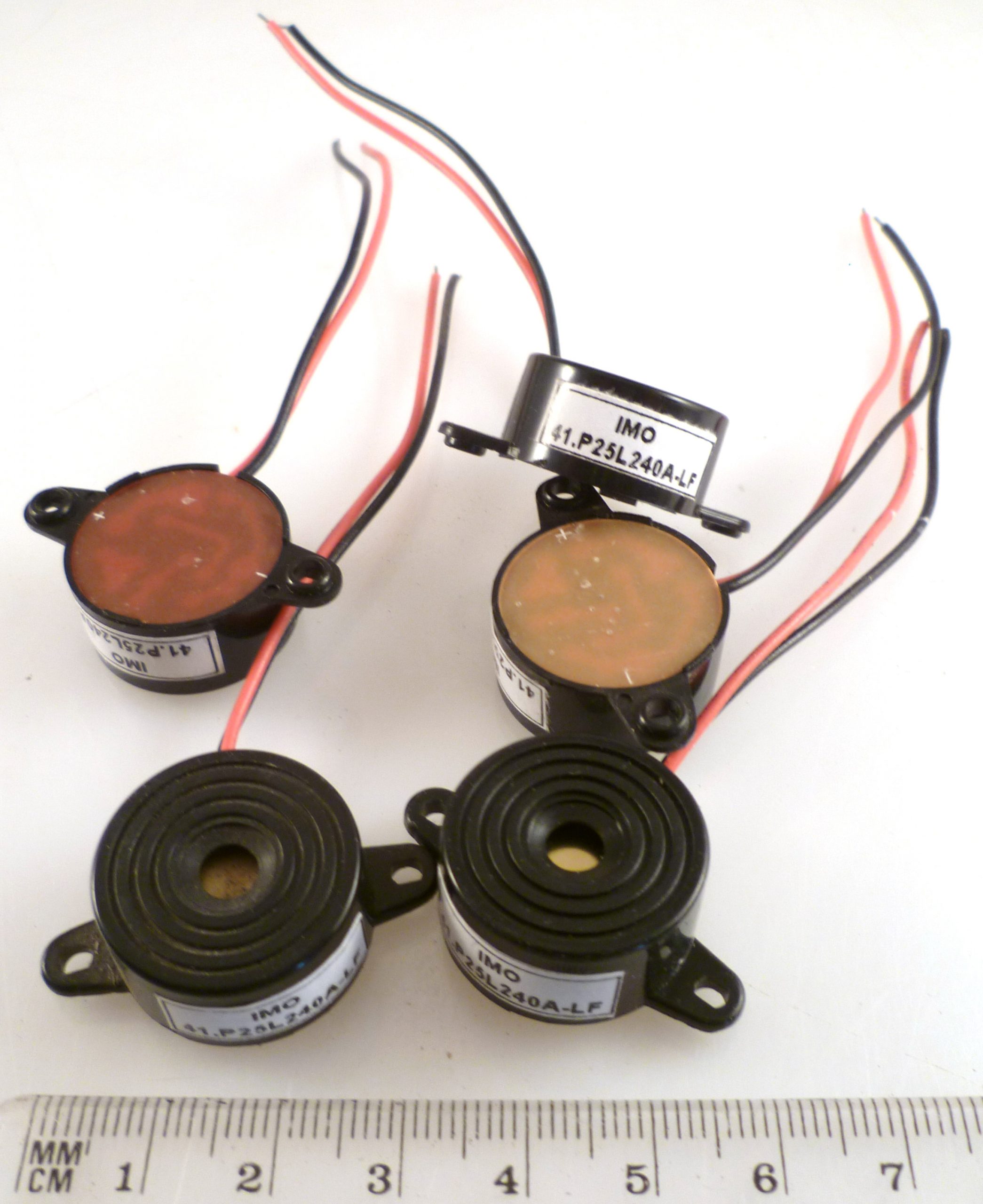 IMO 41.P25L240A-LF 12Vdc Piezo Sounder 22mm Diameter 5 Pieces EB5N1-2 ...