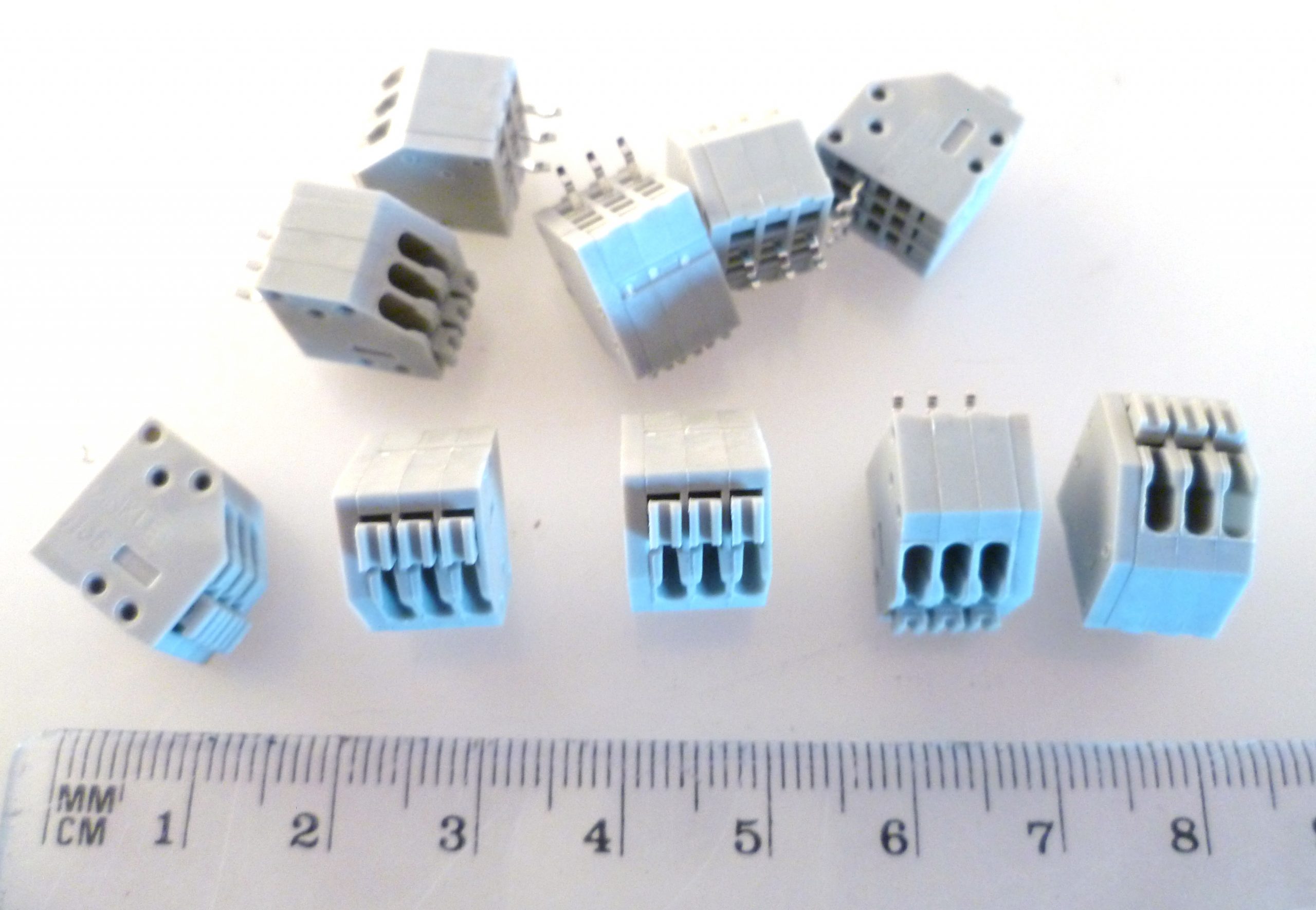 IMO 20.3302M/3 Way PCB Push In Terminal Block 2.5mm Pitch 10 Pieces ...