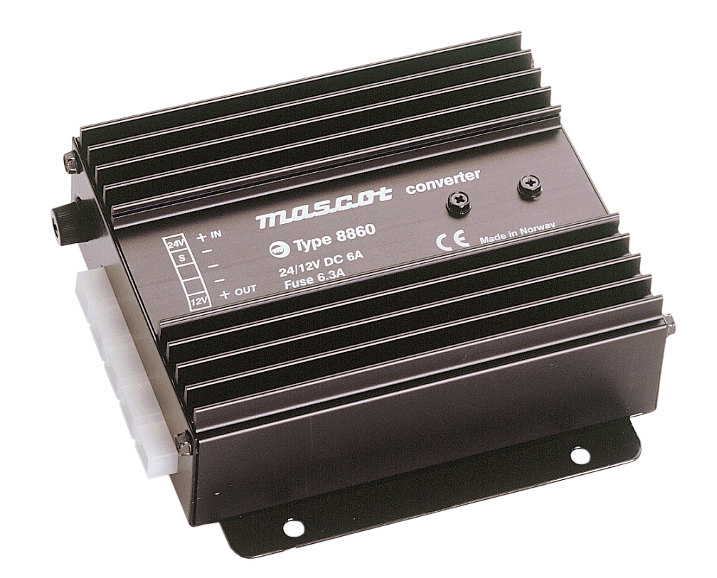 Mascot 8860 75W 24V/12V Switch Mode DC/DC Converter Regulated Output ...