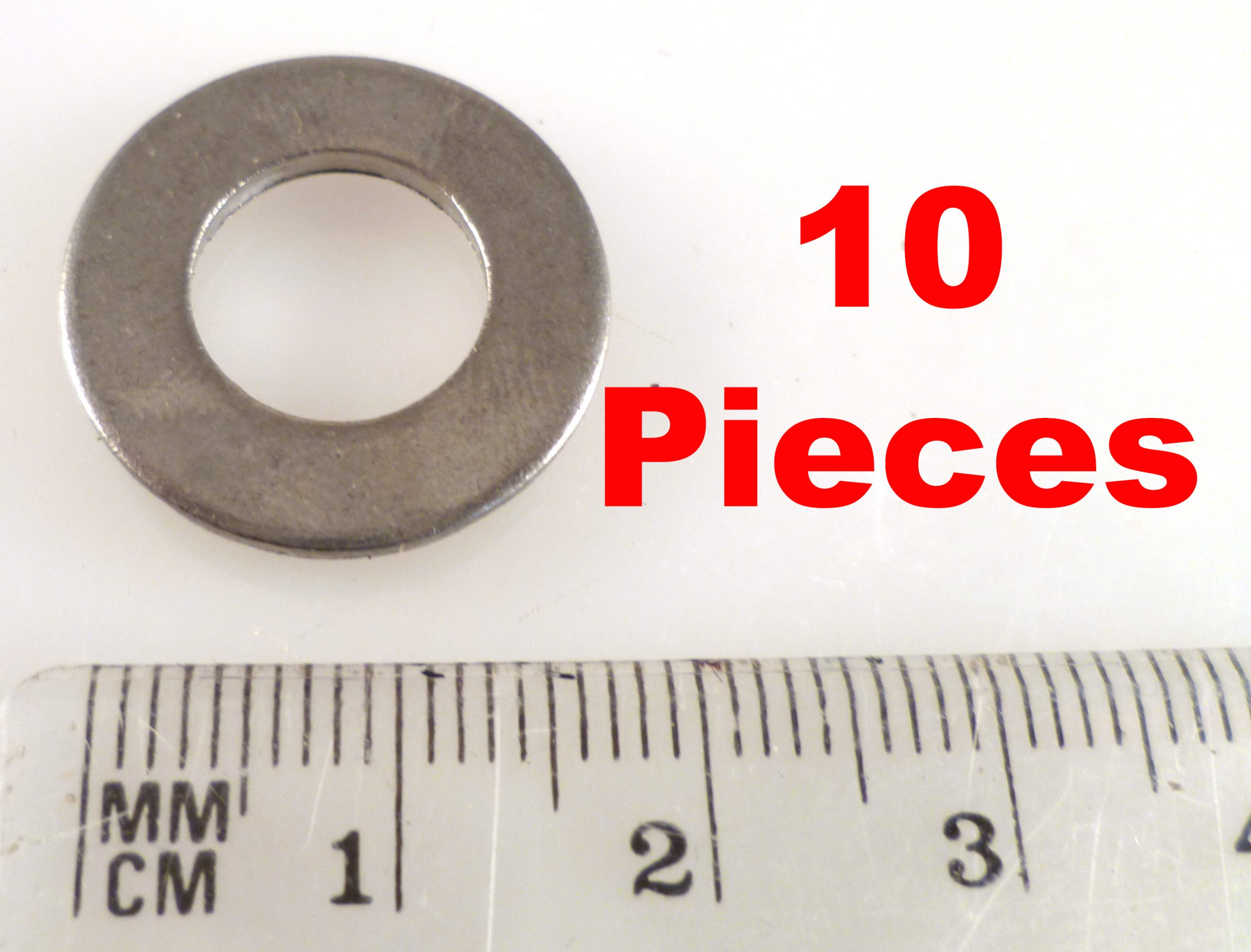 Stainless Steel A2 Plain Washer 2mm Thick M10 10 Pieces EB6C-3F | Rich ...