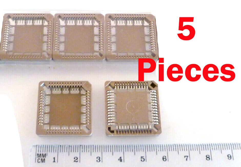 PLCC 52 Surface Mount IC Socket for 52 Contact IC's 5 Pieces OM1008B ...