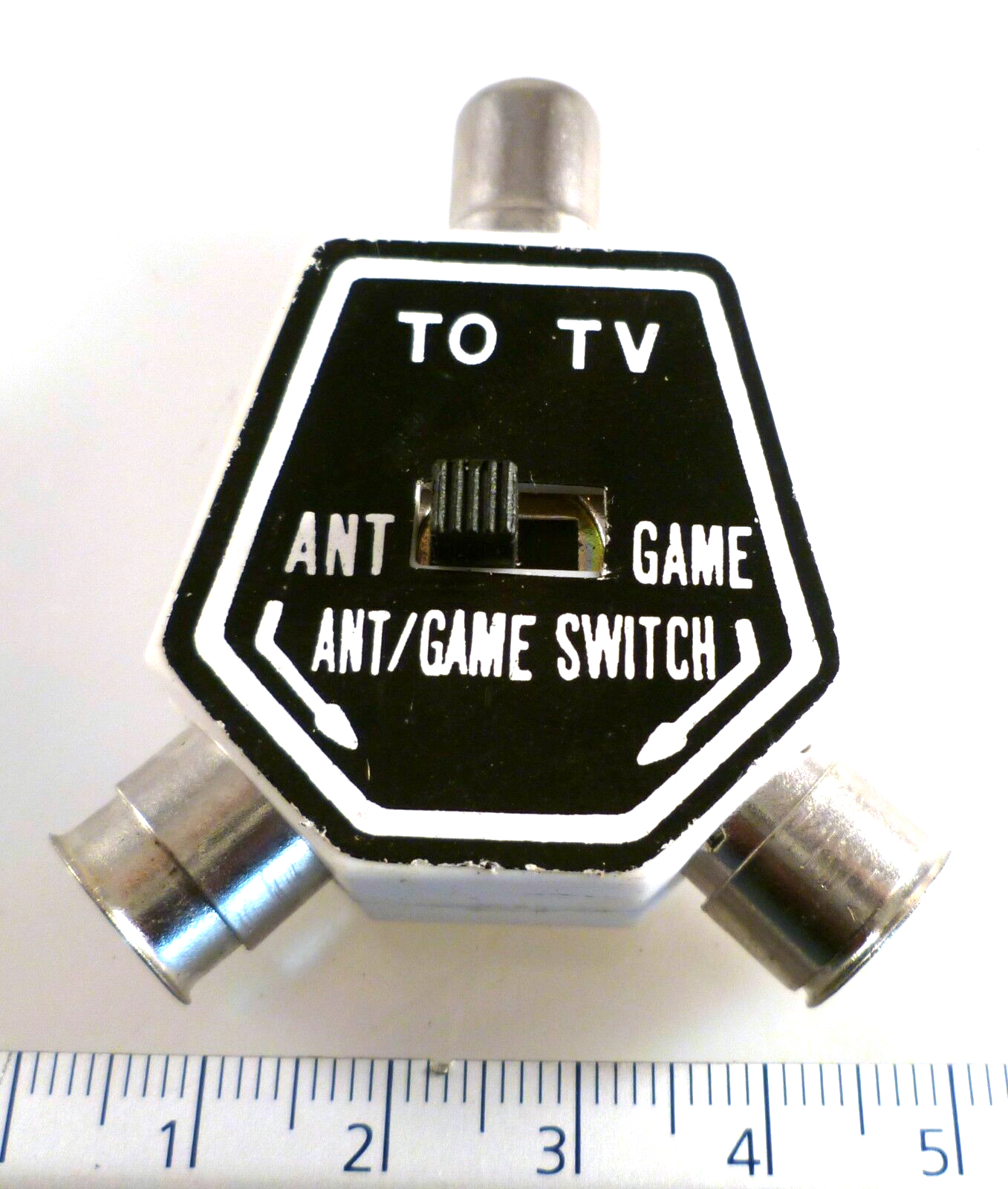 Retro TV Antenna Game Switch 75 Ohm UK TV Aerial Plug to 2 Sockets ...