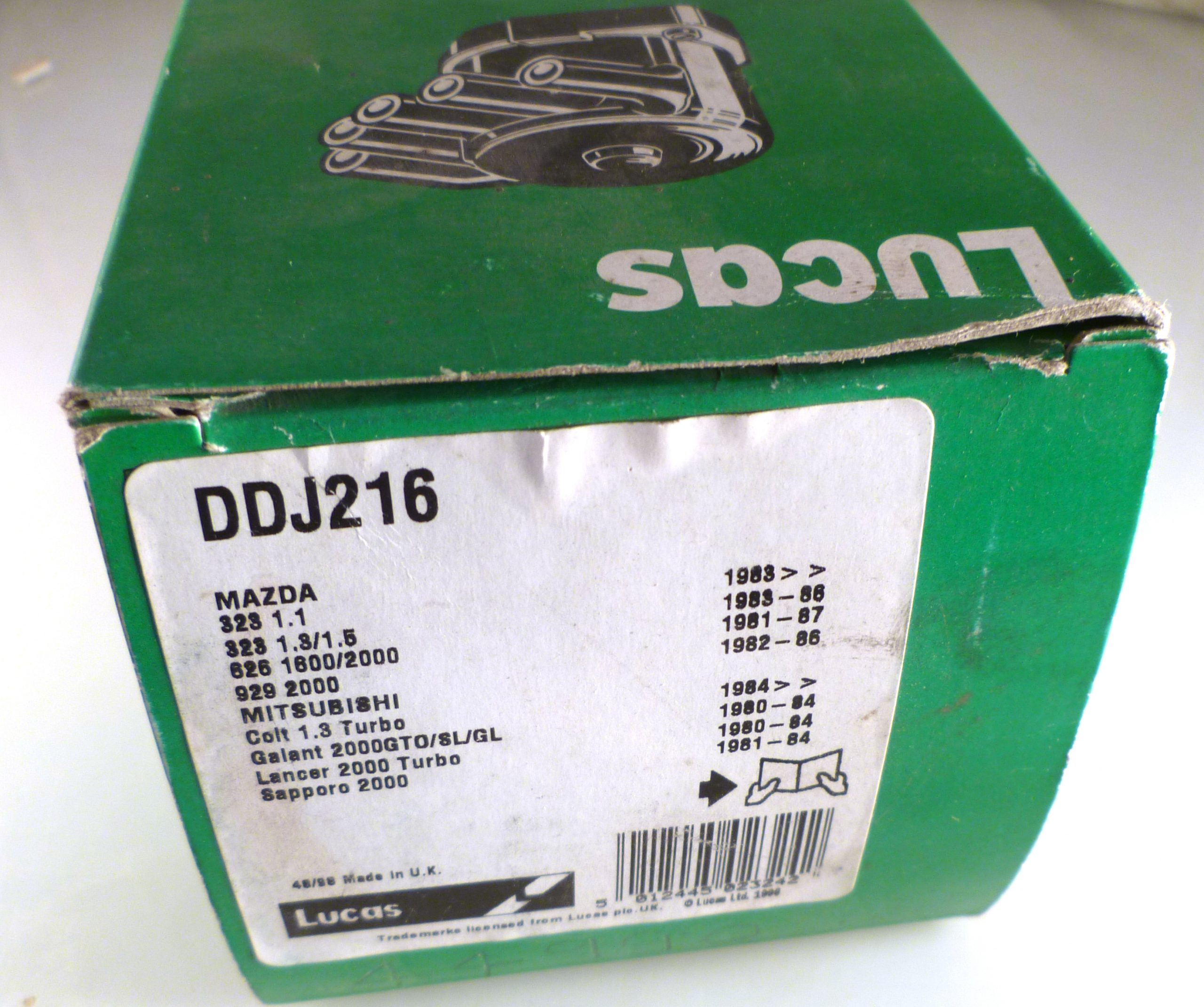 Lucas DDJ216 Mitsibushi Colt Galant Lancer, Mazda 323/626 Distributor ...