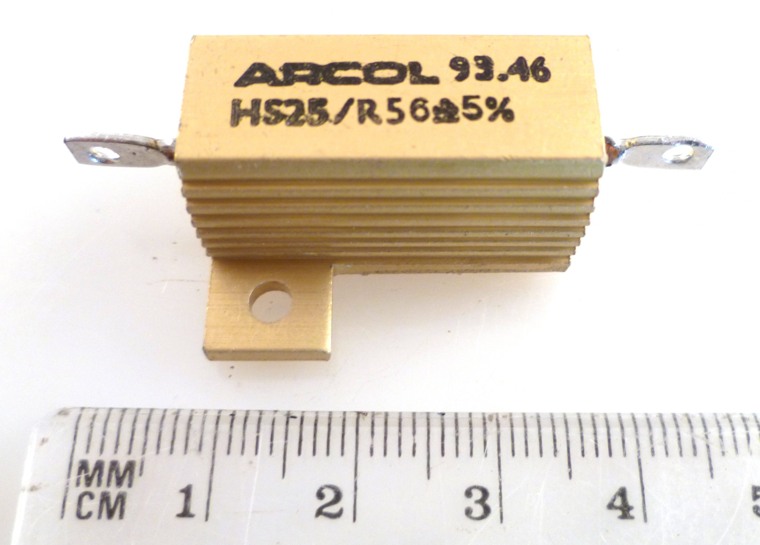 Arcol HS25/R56 5% 25W 56 Ohm Aluminium Clad Wirewound Resistor MBG009D ...
