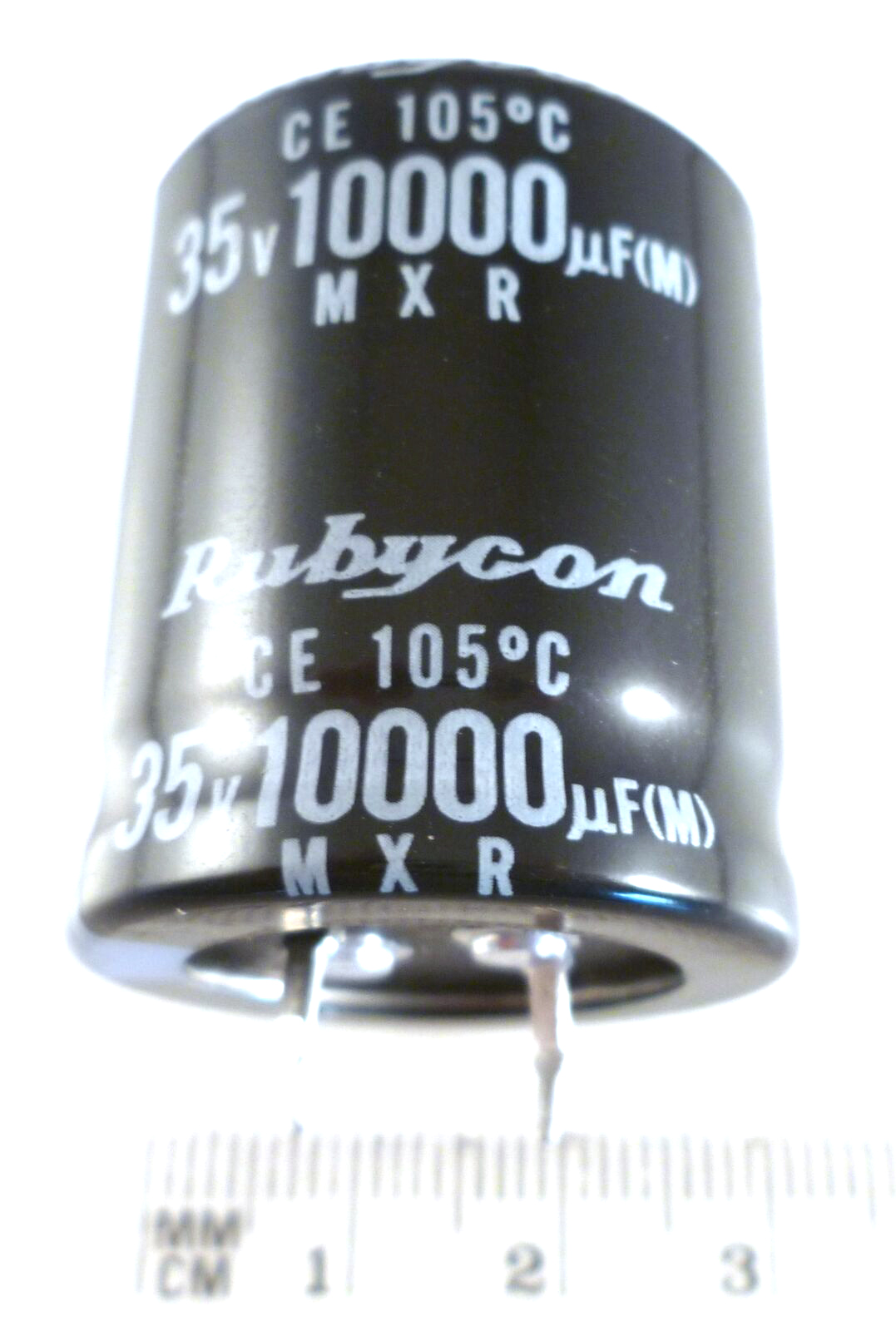 Rubycon MXR0400 Electrolytic Capacitor 35V 10000uF 105'C Snap In ...