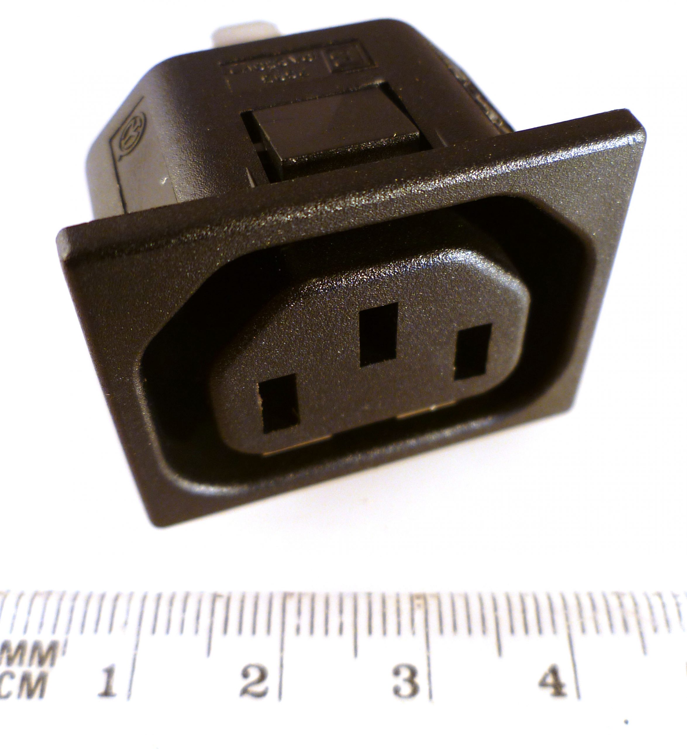 Bulgin P695/20/63 Push Fit 2mm Panel Mount IEC Socket 10A 250V OL0302 ...