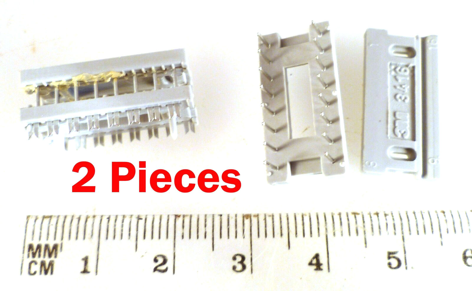 3M 3416-3016T 16 Way 2.54mm Pitch IDC Ribbon Cable Header Plug 2 Pieces ...