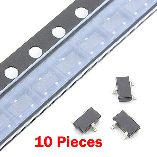 Philips BC846 Transistor NPN 65 V 100 mA 3-Pin SOT-23 10 Pieces OMA047 ...