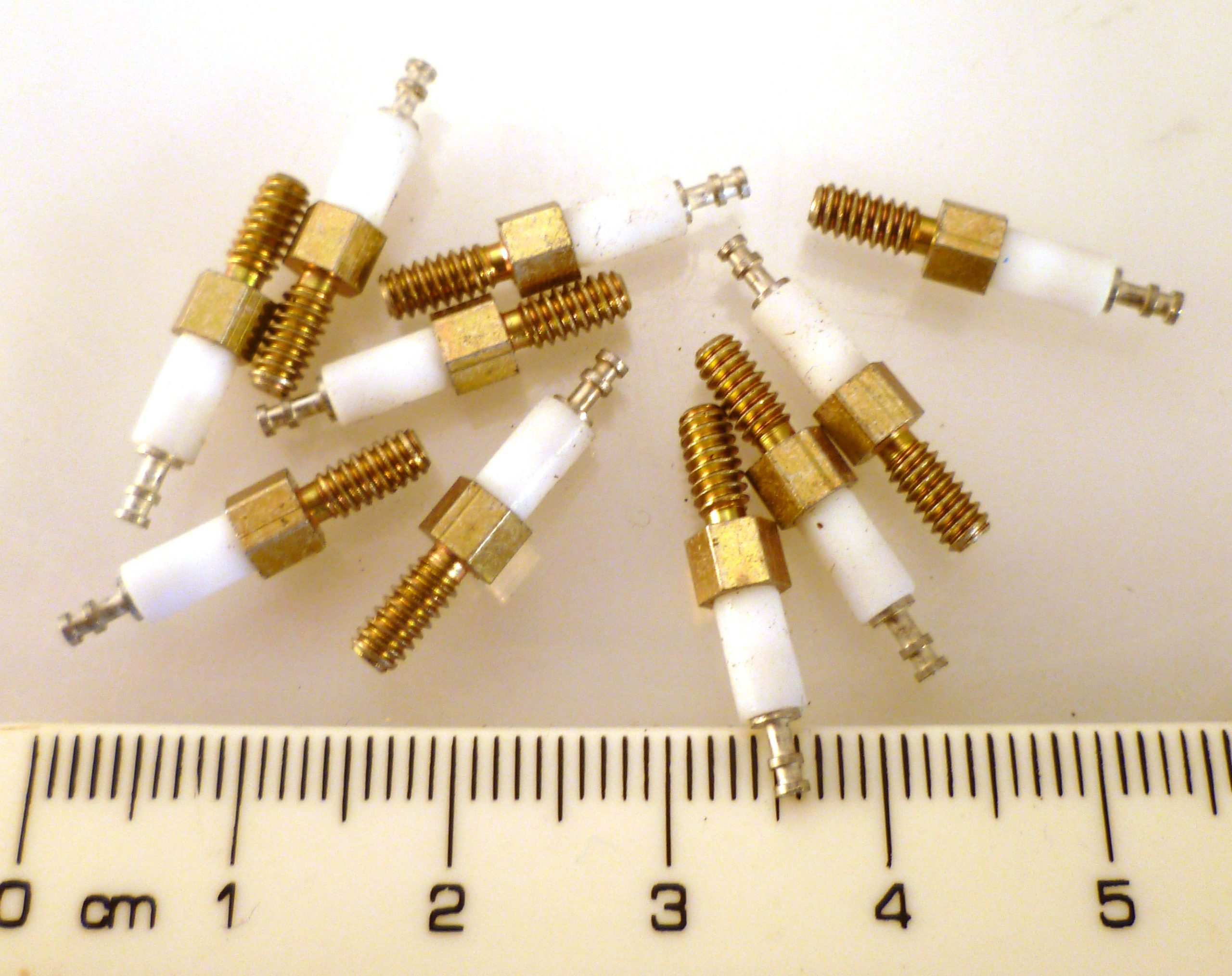 IPI/Cambion Threaded Solder Terminal Brass PTFE Insulator OM0967A8 ...