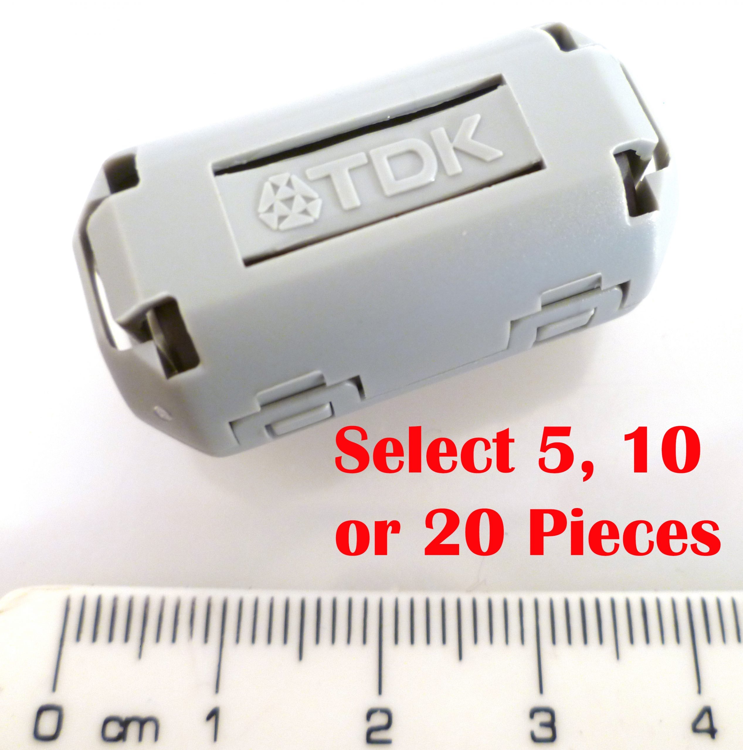 TDK ZCAT2035-0930A Ferrite Noise Filter Grey Clip On Ring 9.1mm Cable ...