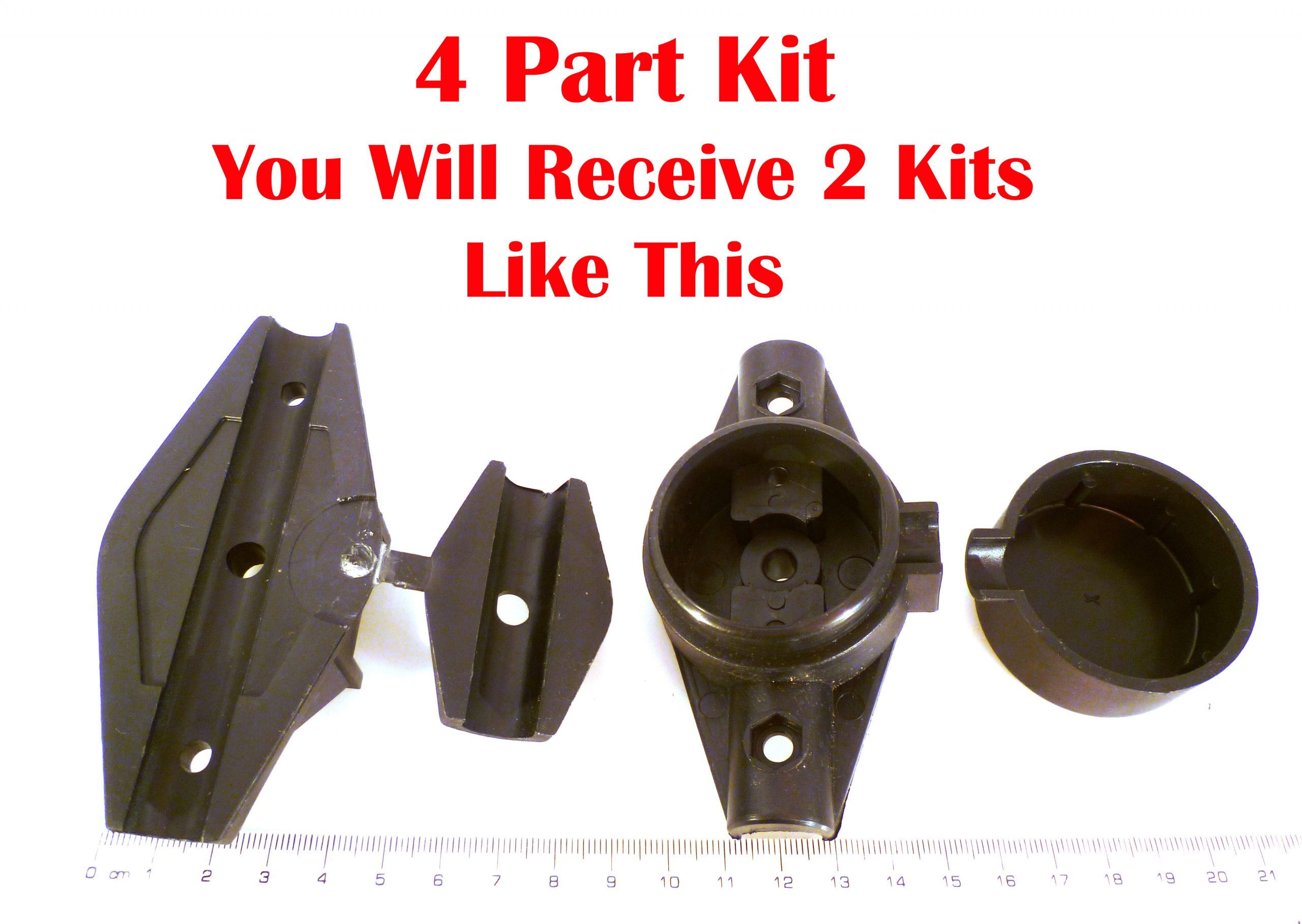 Di-Pole Antenna Plastic Insulator 4 Part Kit, 2 Kits MBUB2 | Rich ...