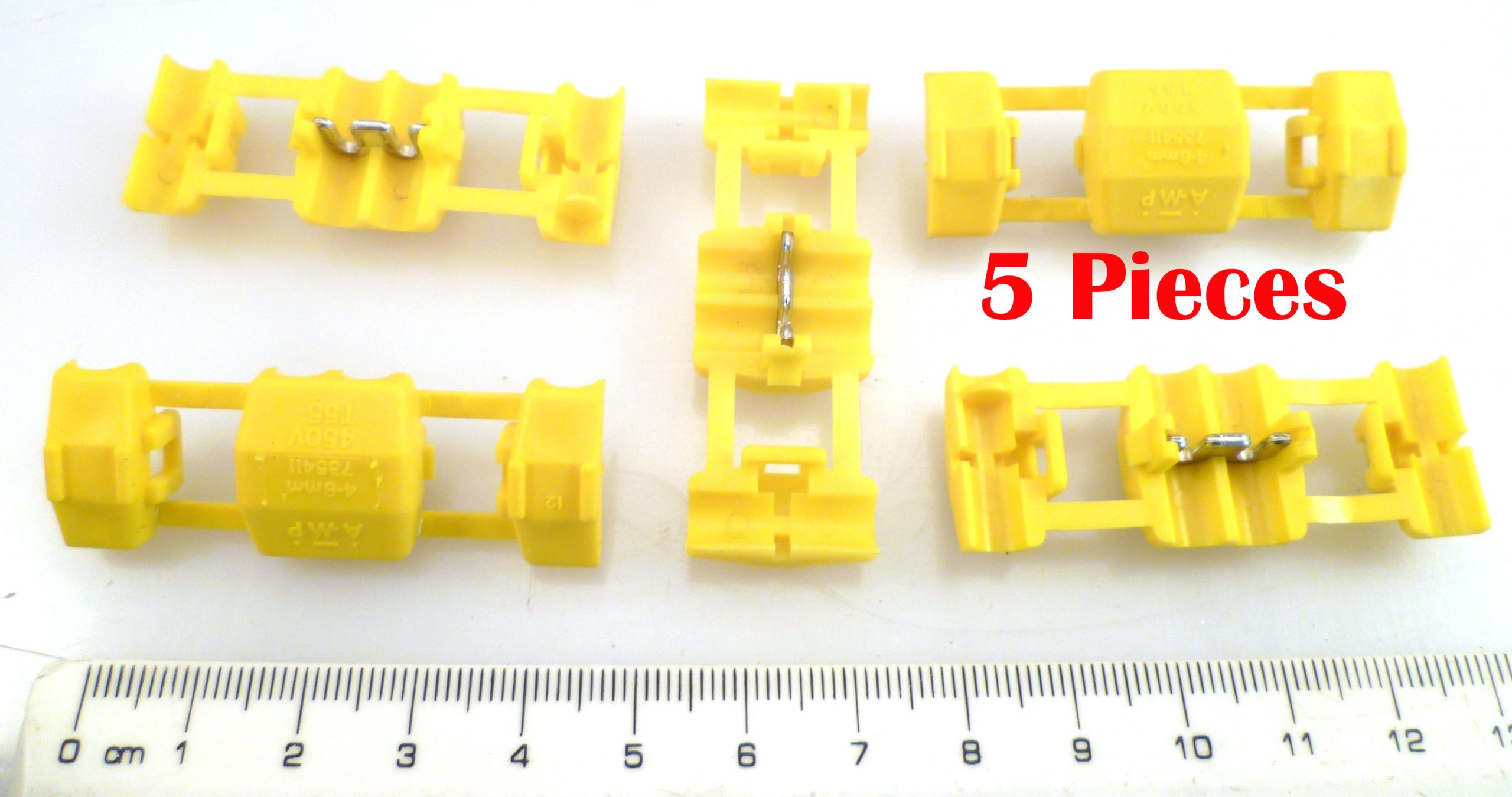 Amp 735411 Tap Splice Connector Yellow 12-10 AWG 5 Pieces OM0958C ...