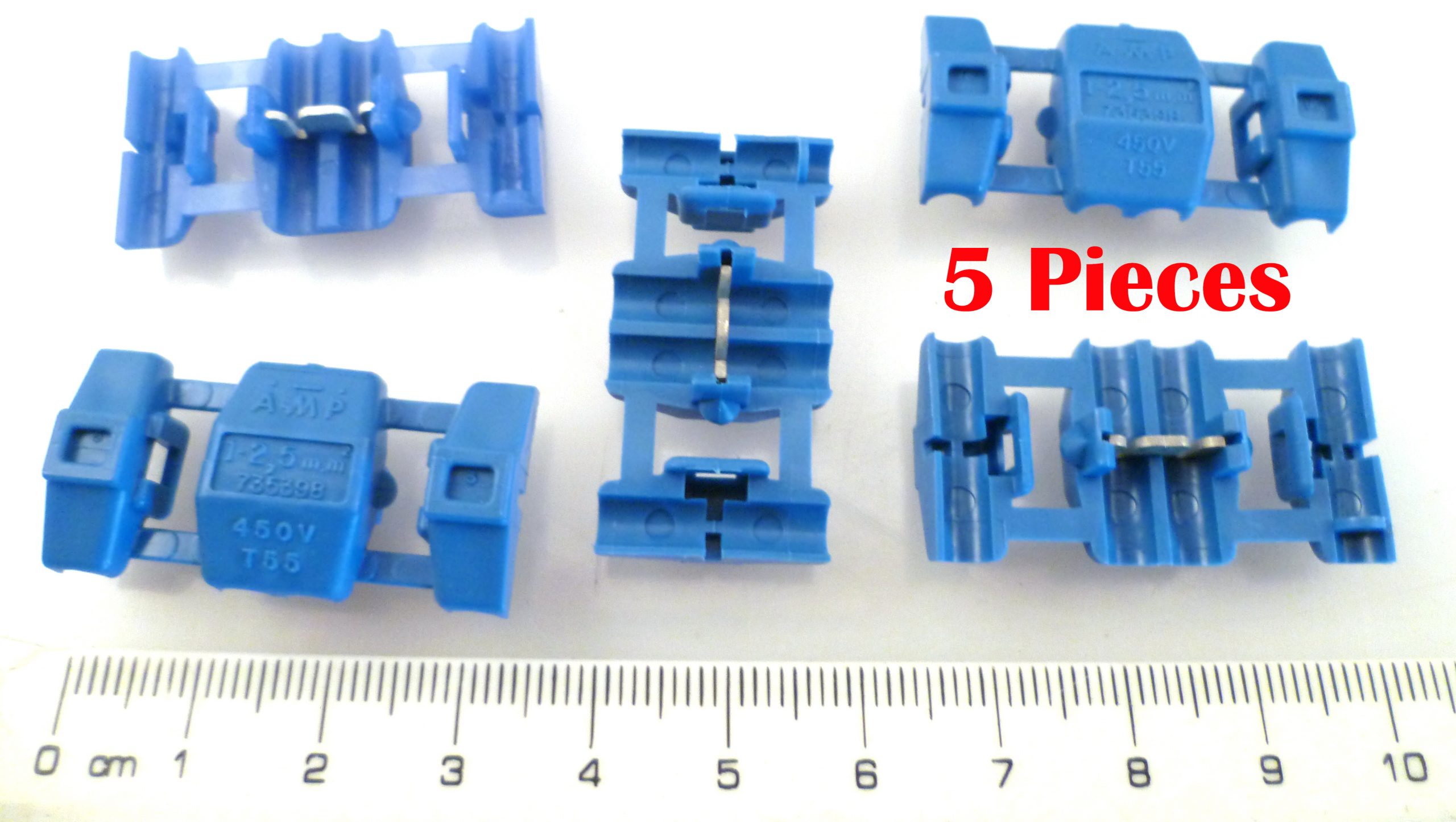 Amp 735398 Tap Splice Connector Blue 13-17 AWG 5 Pieces OM0958B | Rich ...