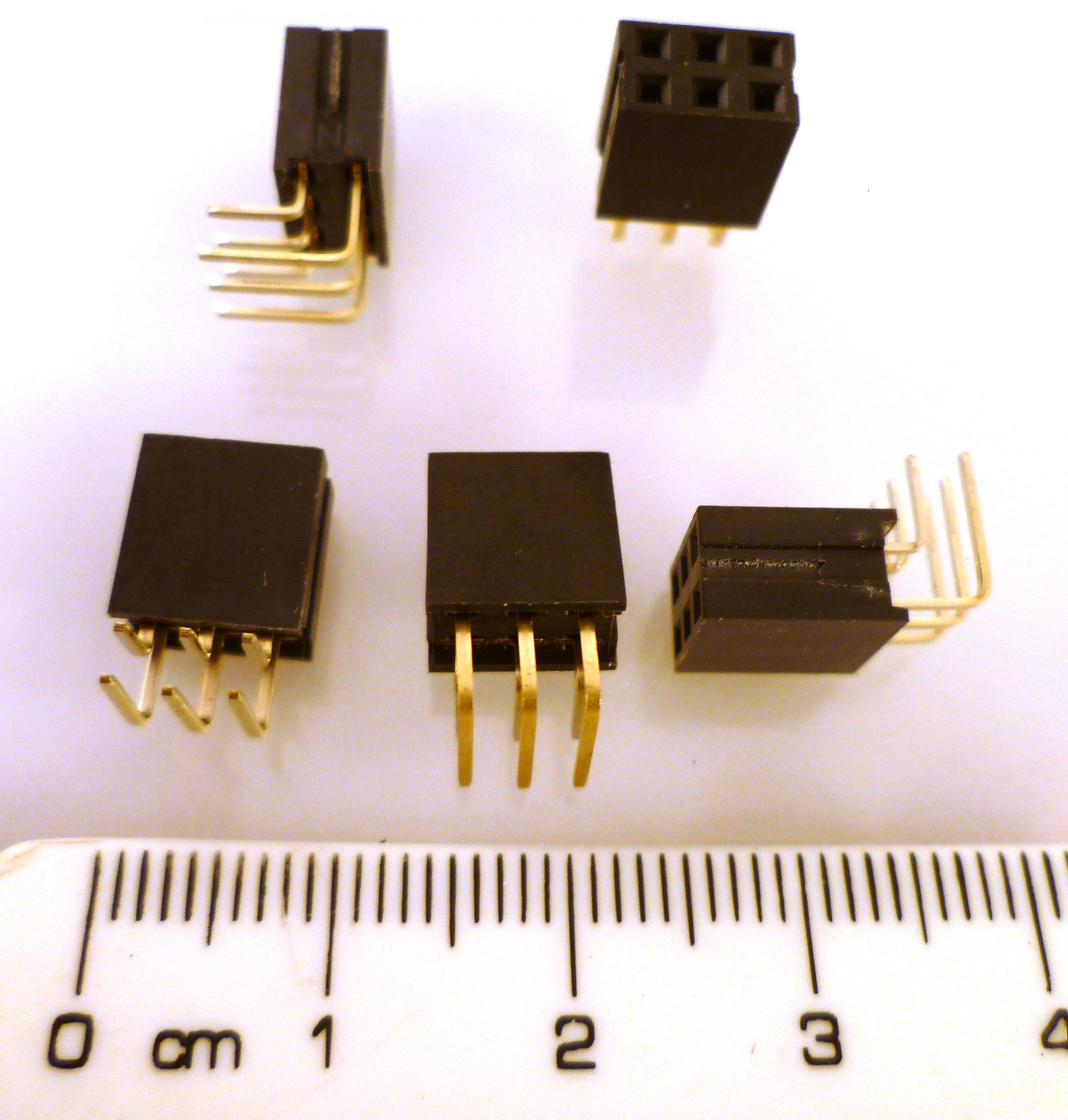 Pace 6 Way Boxed Header Socket R/A PCB Mount MBE011L | Rich Electronics