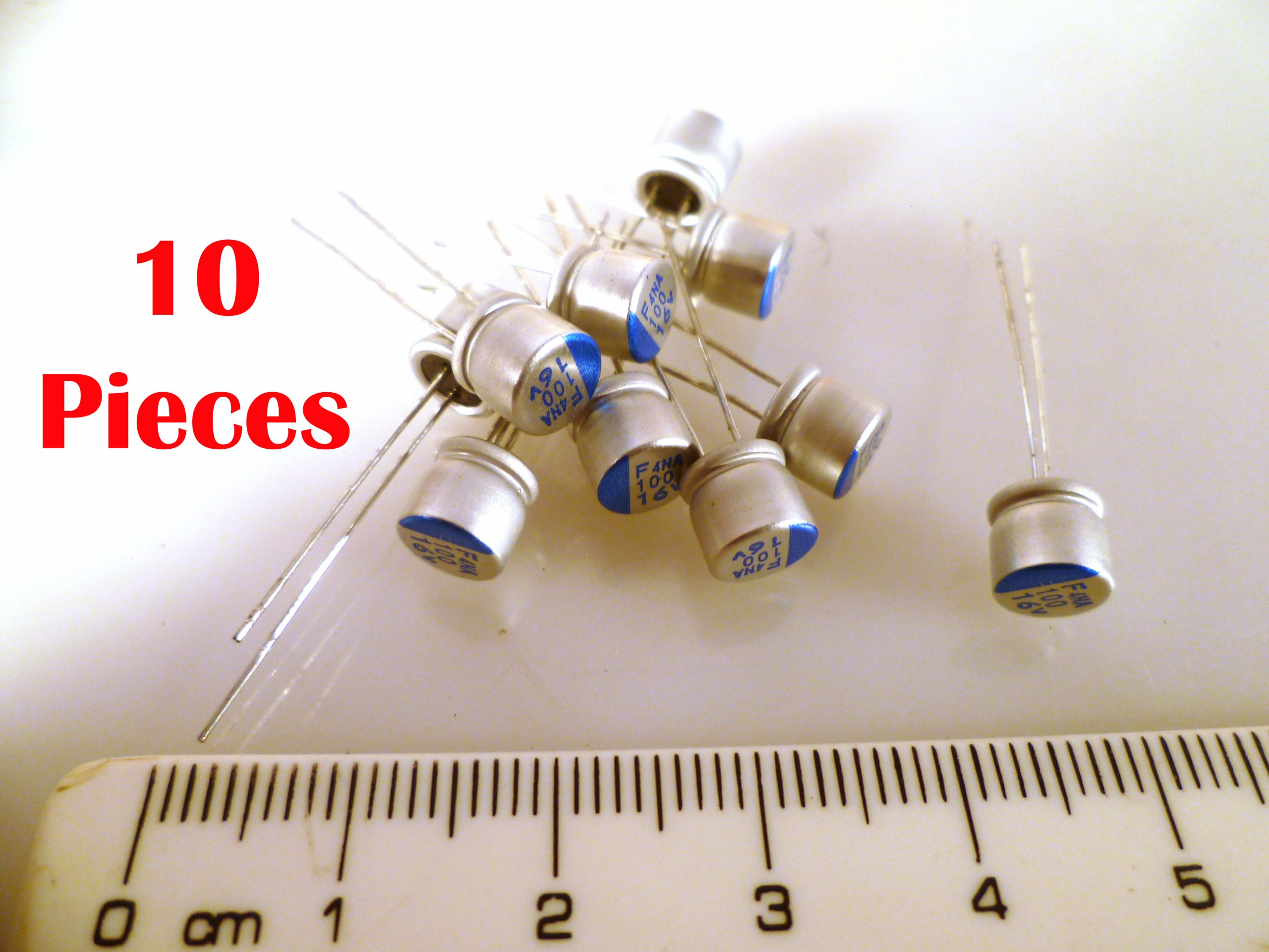 Nippon APSF16VB100MF05 Aluminium Polymer Capacitor 16V 100uF 10 Pieces ...