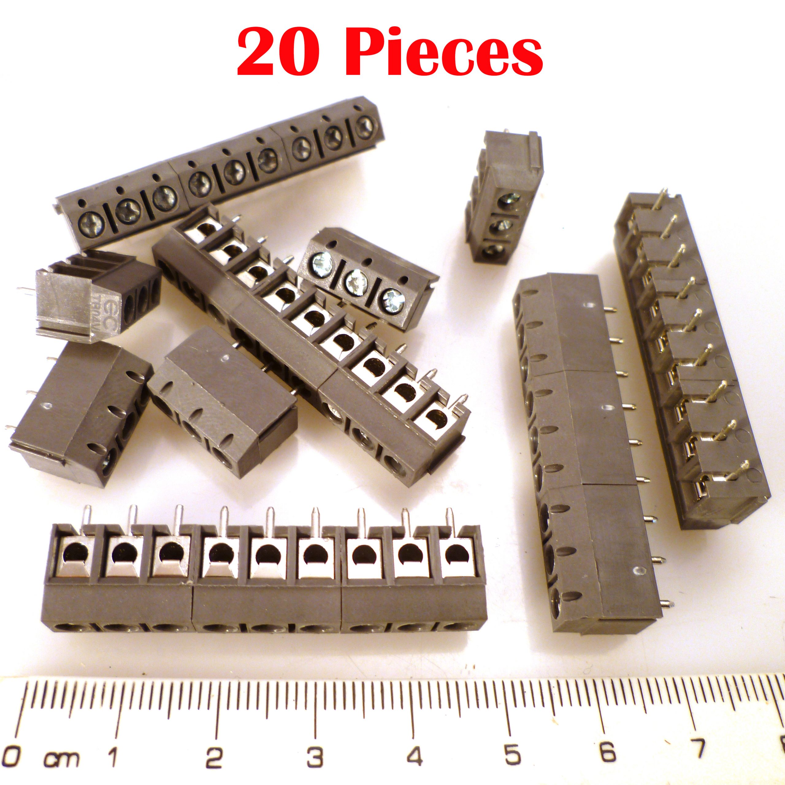 IMO 20.501M/3-SH Terminal Block 3 Way Interlocking 16A 5mm 20 Pieces ...
