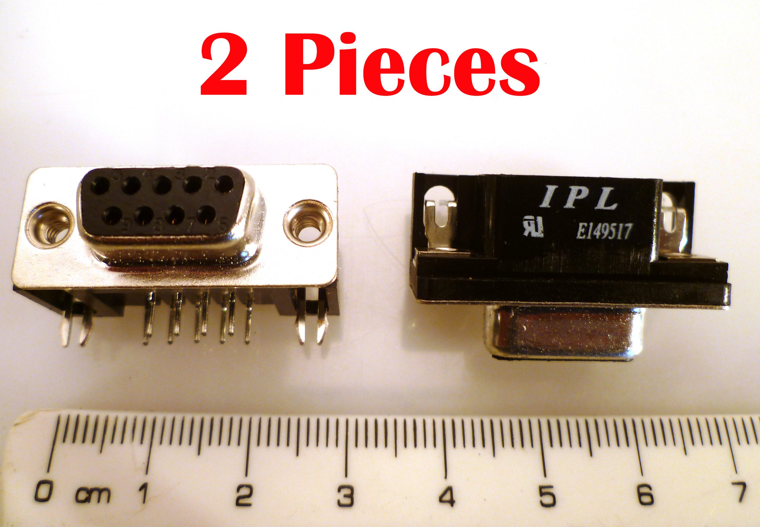 IPL E149517 D Type Socket 9 Way PCB R/Angle Mount 2 Pieces OM0242B ...