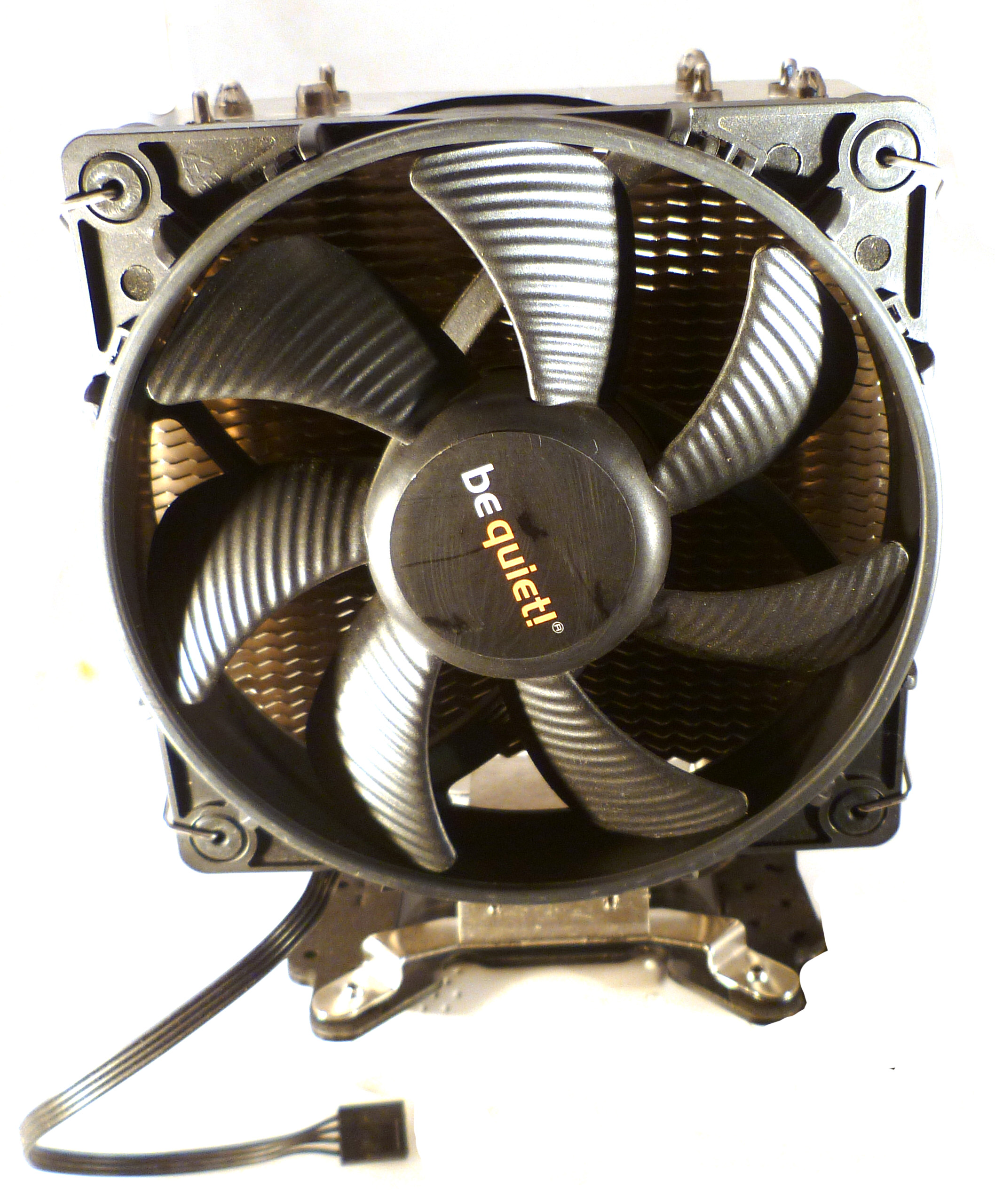 Be Quiet PC Fan 120x120x25mm + Heatsink 4 Pin Power Lead 12Vdc EB7B3-2 ...
