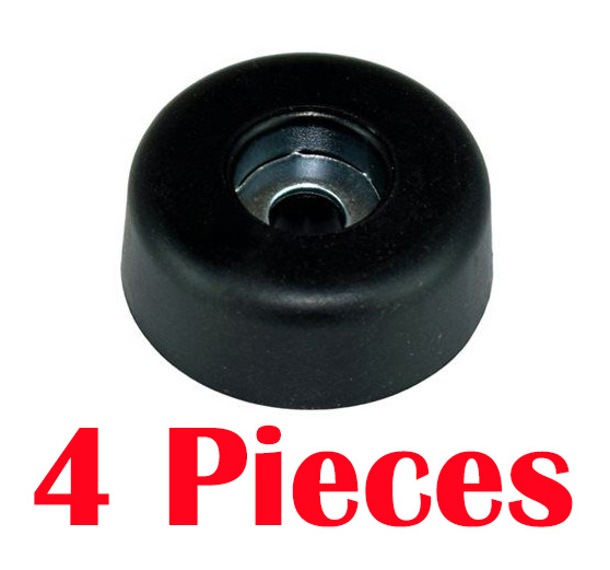Penn Elcom F1693 Black Rubber Feet with Steel Washer 25x10mm 4 Pieces ...