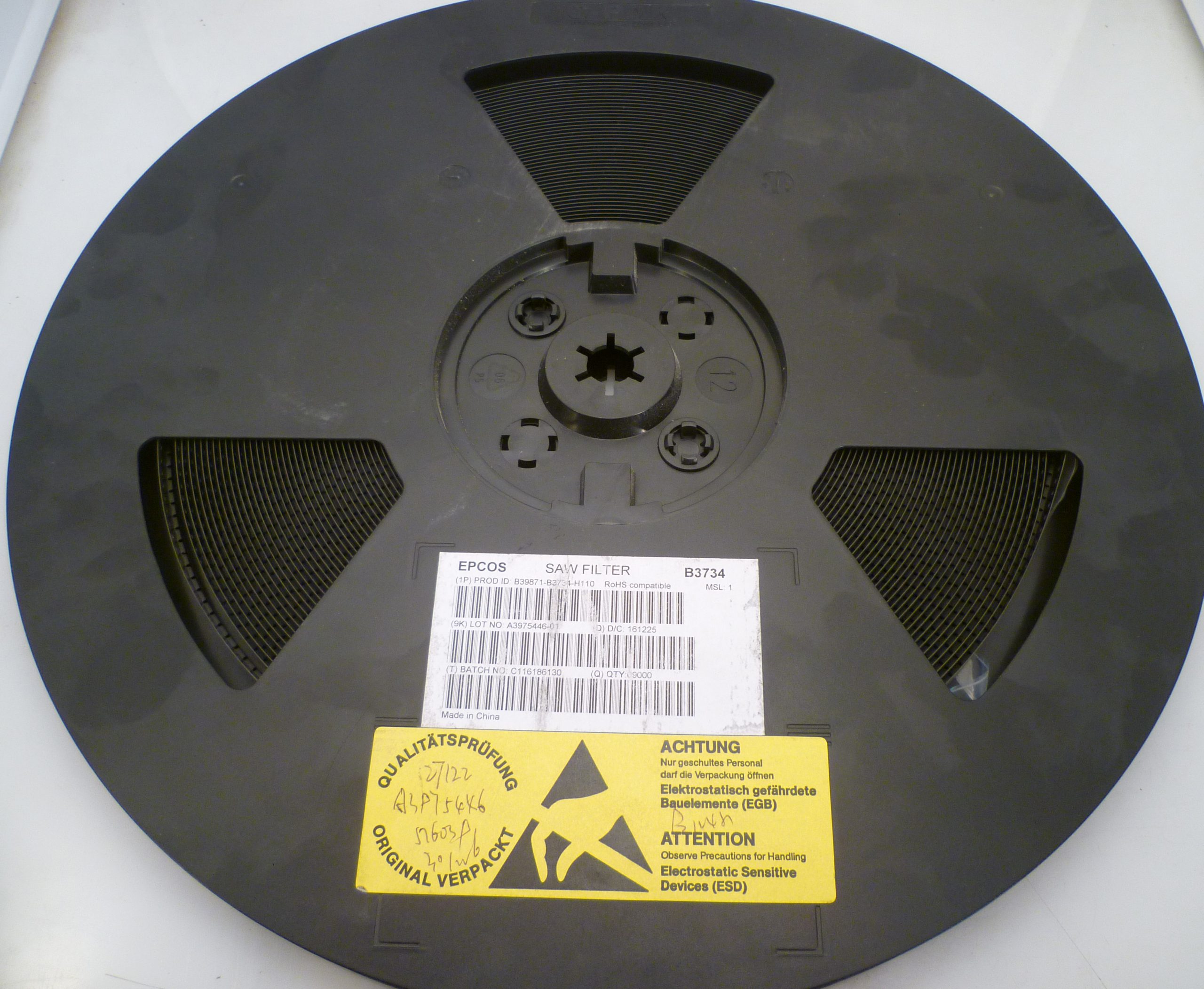 Epcos B39871-B3734-H110 Saw Filter 868.3 MHz 50 Ohms SMD/SMT 3x3mm ...