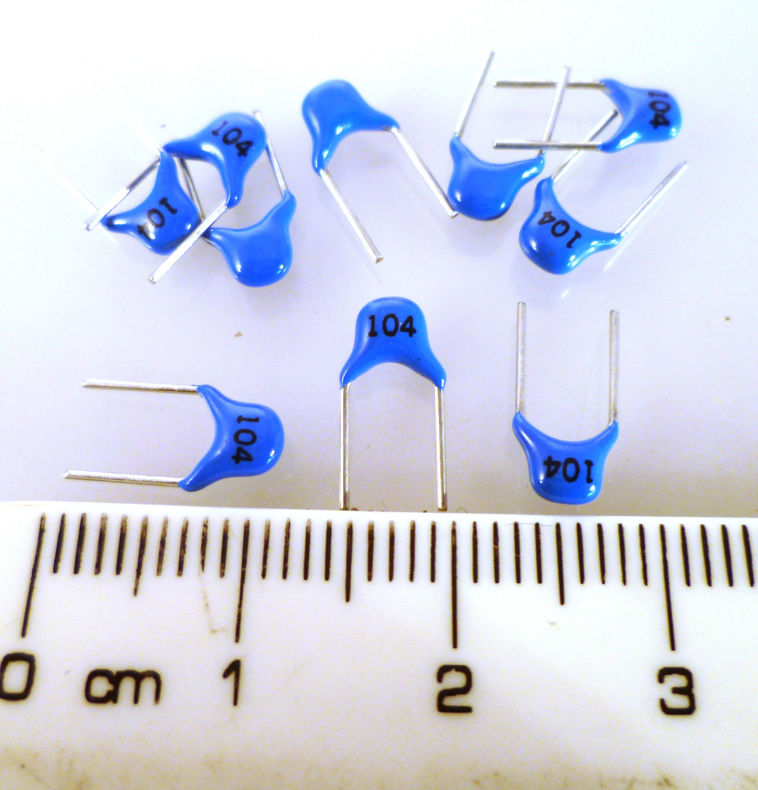 Radial MLCC Capacitor 0.1uF 50V 10 Pieces OL0323F | Rich Electronics