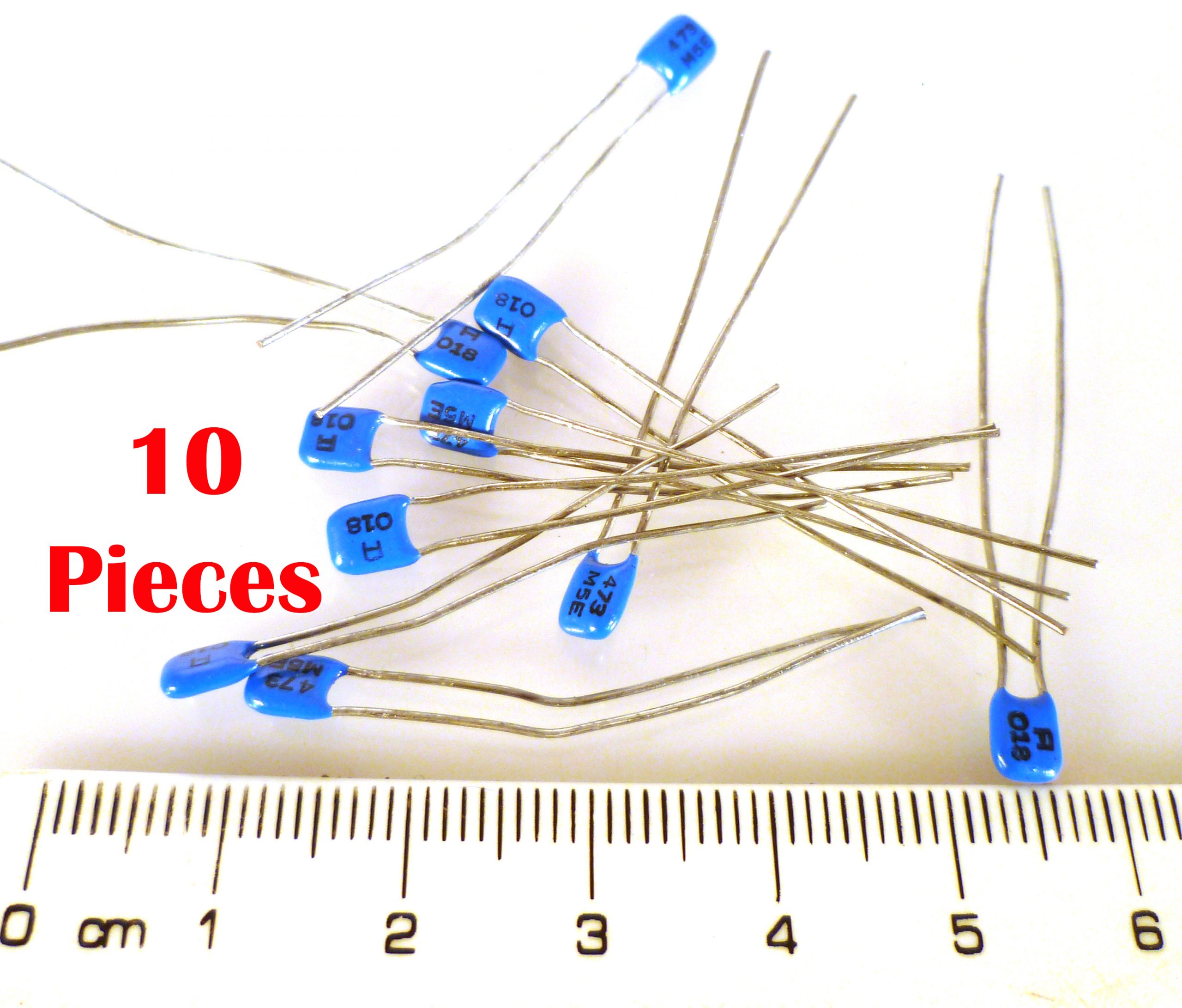 Radial Ceramic Decoupler X7R Capacitor 47nF 50V 10 Pieces OL0323G ...