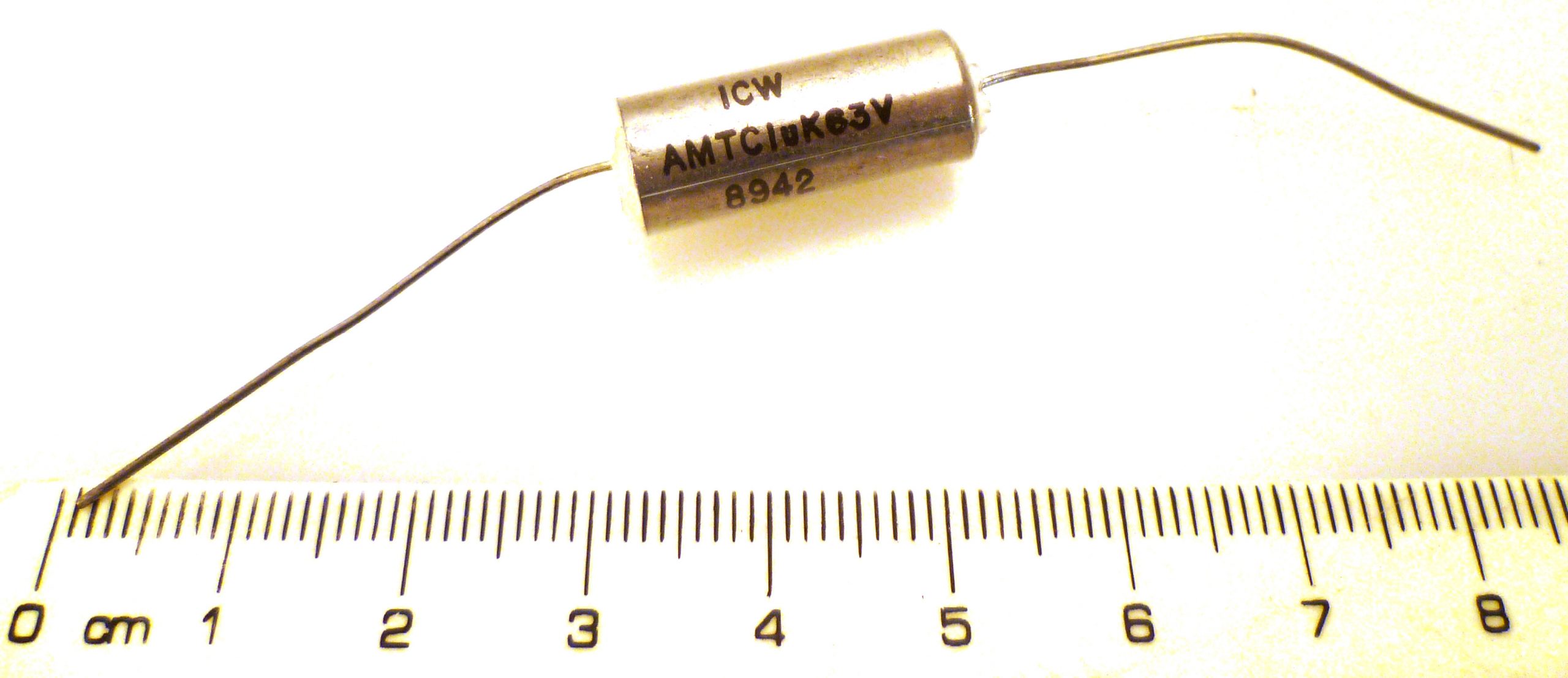 ICW AMTC1uK63V Polycarbonate Axial Capacitor 1uF 63V OL0181B | Rich ...
