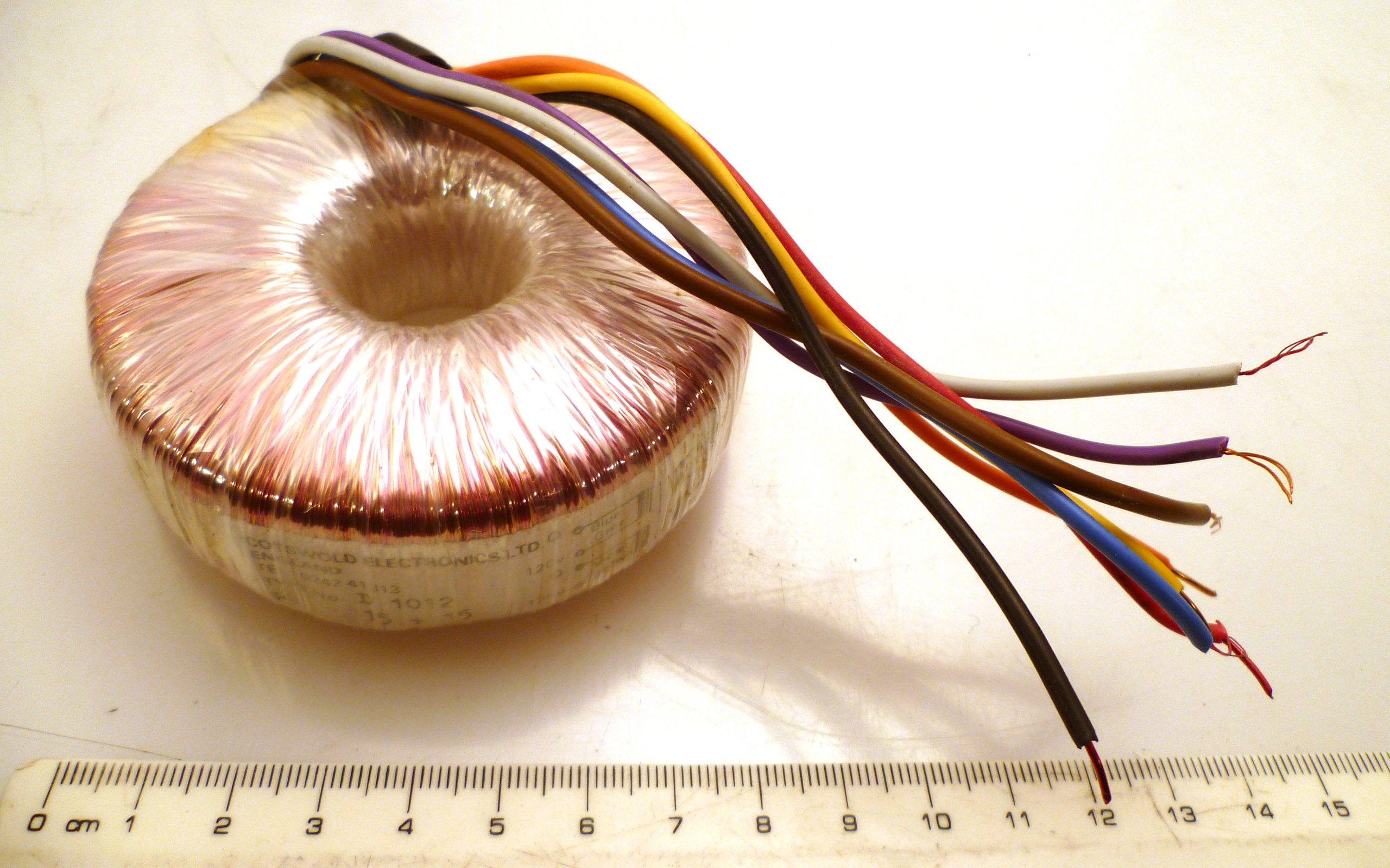 Cotswold D1012 Toroid Transformer Pri. 2 x 120Vac Sec. 2 x 15Vac MBK1 ...