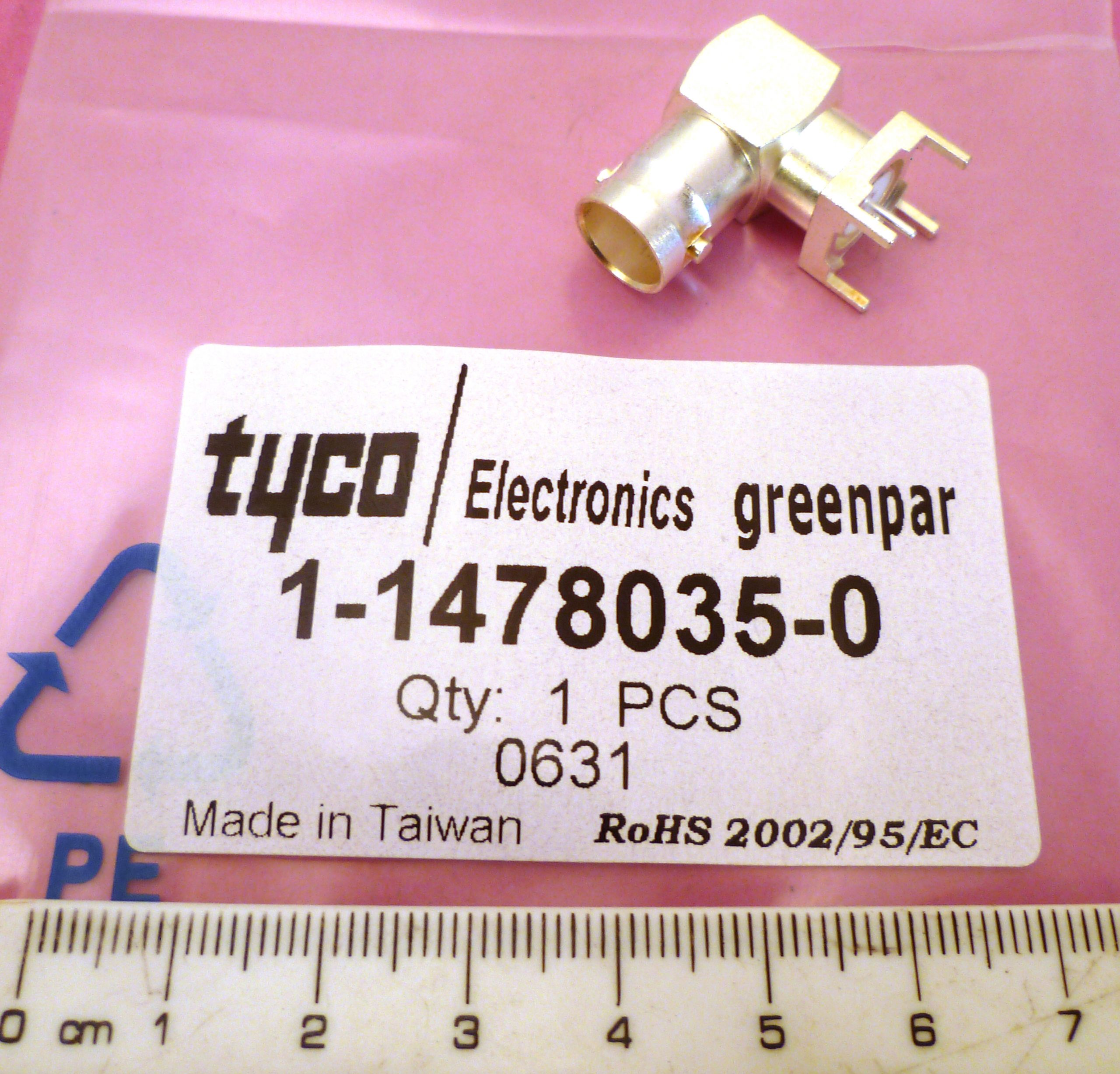 Tyco 1-478035-0 BNC R/A PCB Socket 50 Ohm Silver Plated OTBS30 | Rich ...