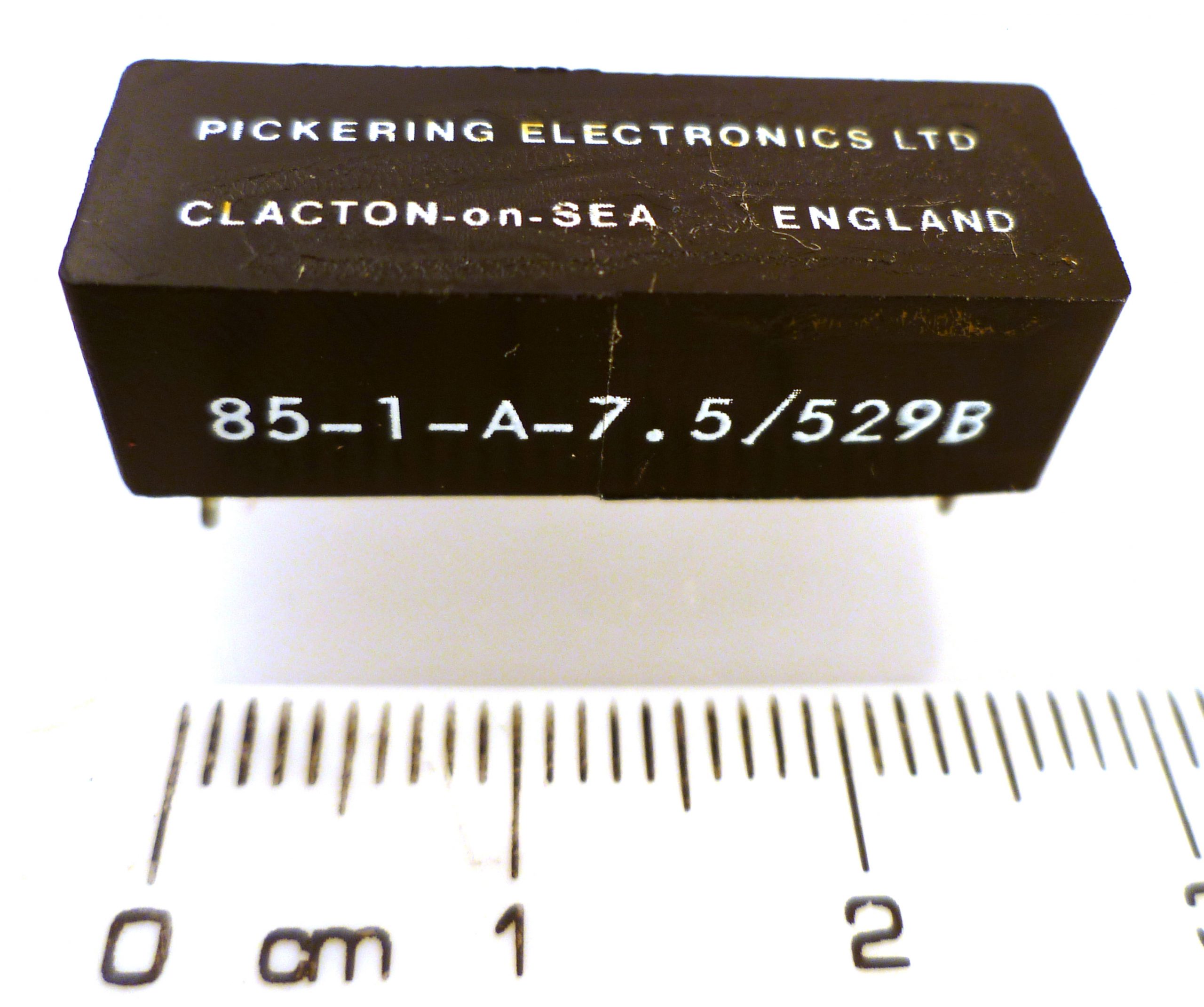 Pickering Electronics 85-1-A-7.5/529B Vintage Reed Relay 7.5V Coil ...