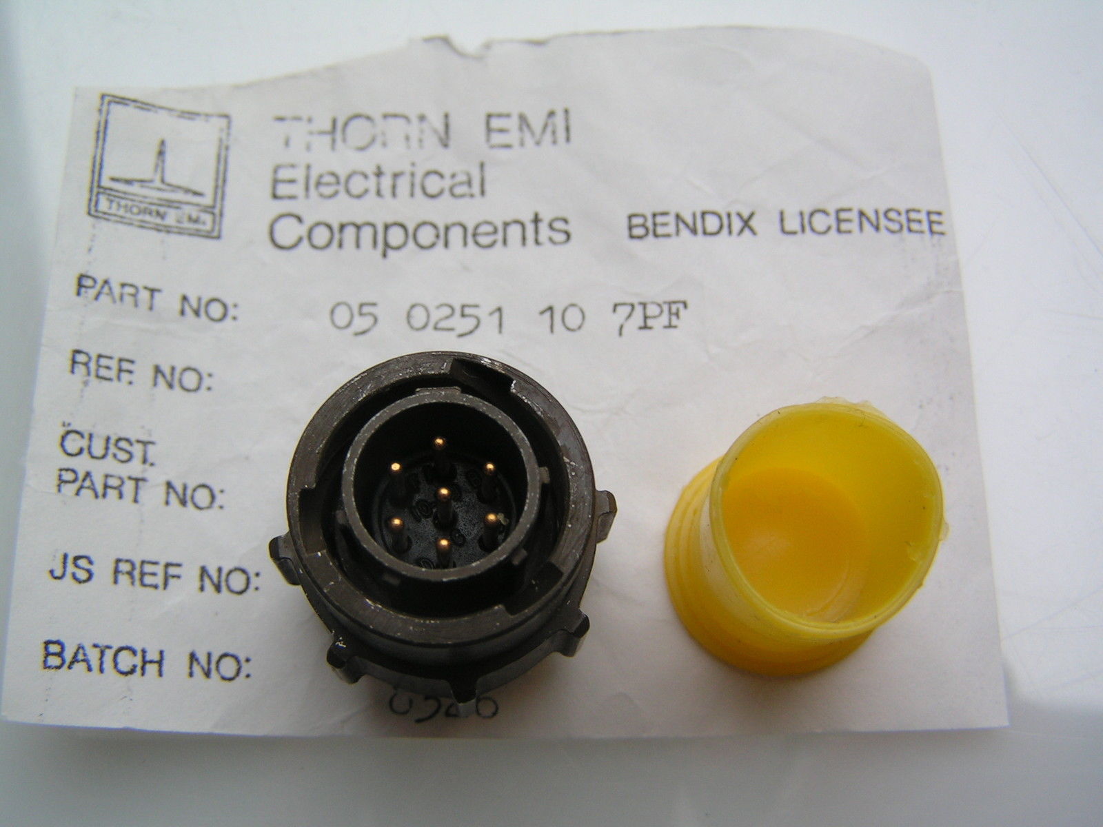 Thorn EMI Connector 05 0251 10 7PF 7 Gold Pin Plug OM0492 | Rich ...