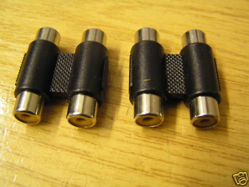 2 x Phono Socket to 2 x Phono Socket Couplers 2 pieces OM0816 | Rich ...