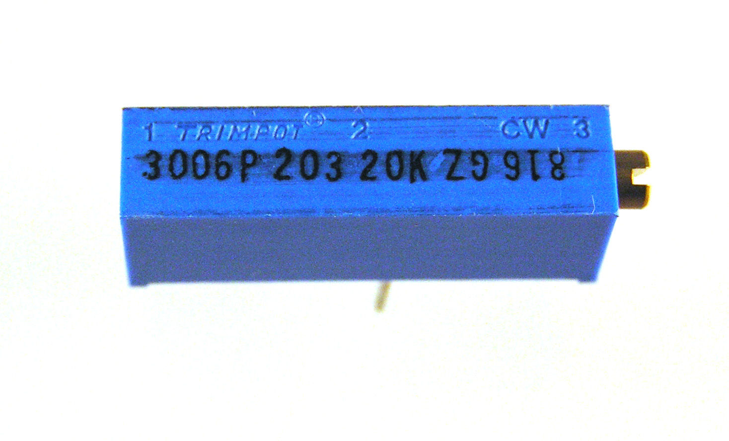 Bourns Trimpot 3006P-203-20K Ohm 750mW 5 pieces MBH015e | Rich Electronics