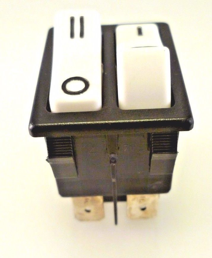 Everel 83 XX8 Double Rocker White Switch Black Casing 10A 250VAC ...