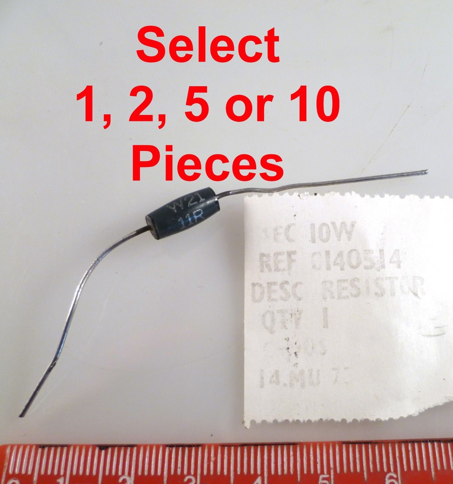 Welwyn W21 11R 3 Watt Wirewound Vitreous Enamel Resistor 11Ohm 5% 100V ...