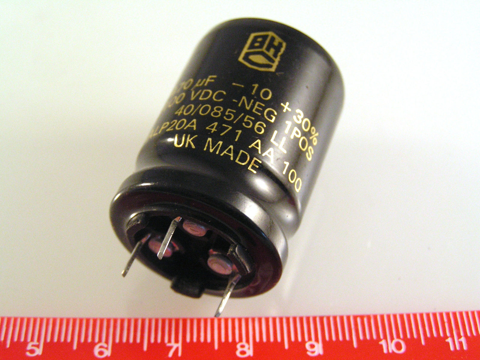 BHC ALP20A471 AA 100 Electrolytic Capacitor 470uF 100V DC -10+30% ...