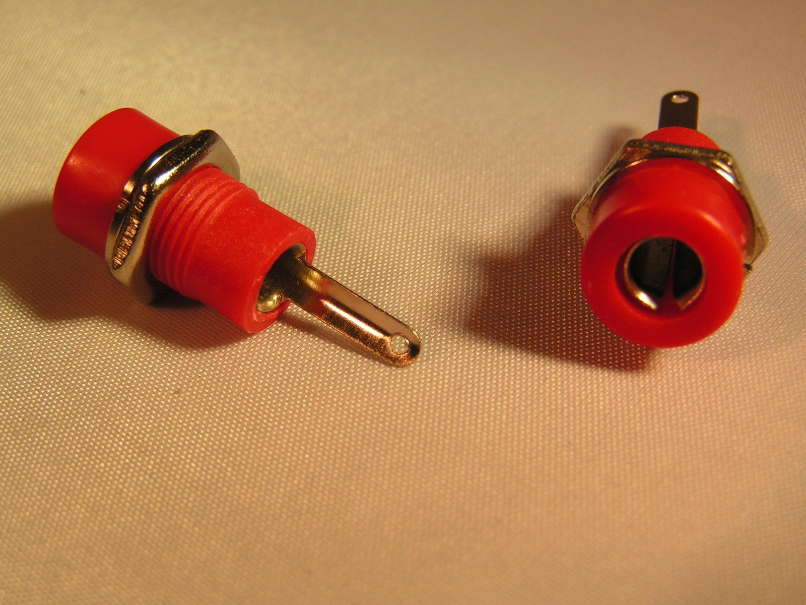 4mm Panel Mount Test Sockets Solder Type 2 Pieces OM0471 | Rich Electronics