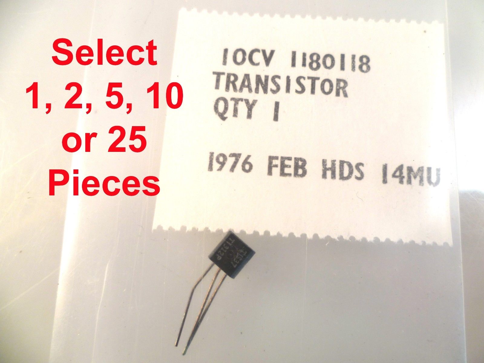 Texas TIS37 Silicon PNP Transistor Low Noise MBL2-22X | Rich Electronics
