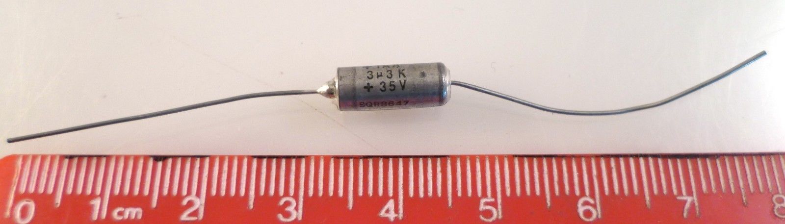 STC TAA Tantalum Axial Capacitor 3.3uF 35V Vintage 80's Milspec MBL2 ...