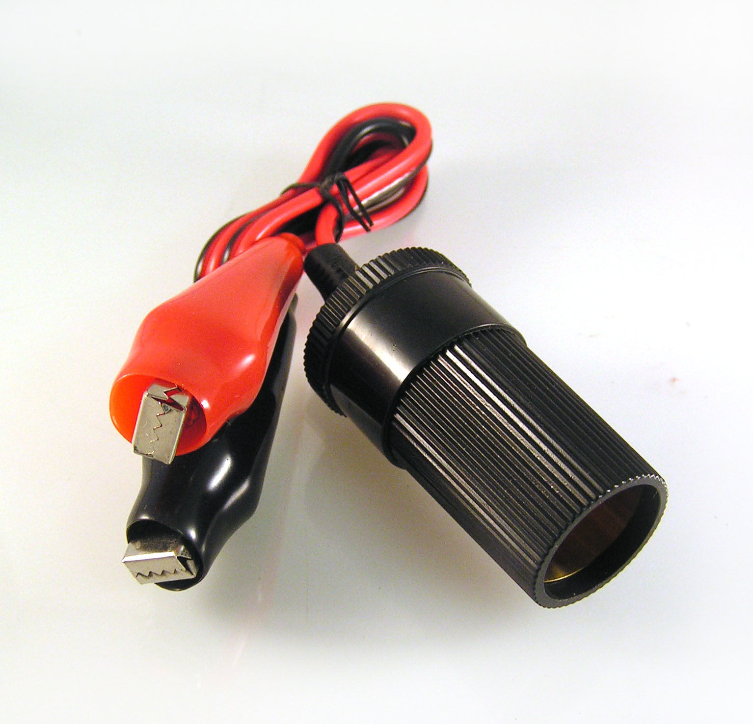 Cigar Socket To 2 Crocodile Clips 12V 5A 400mm LED Lighting etc. OM0905 ...