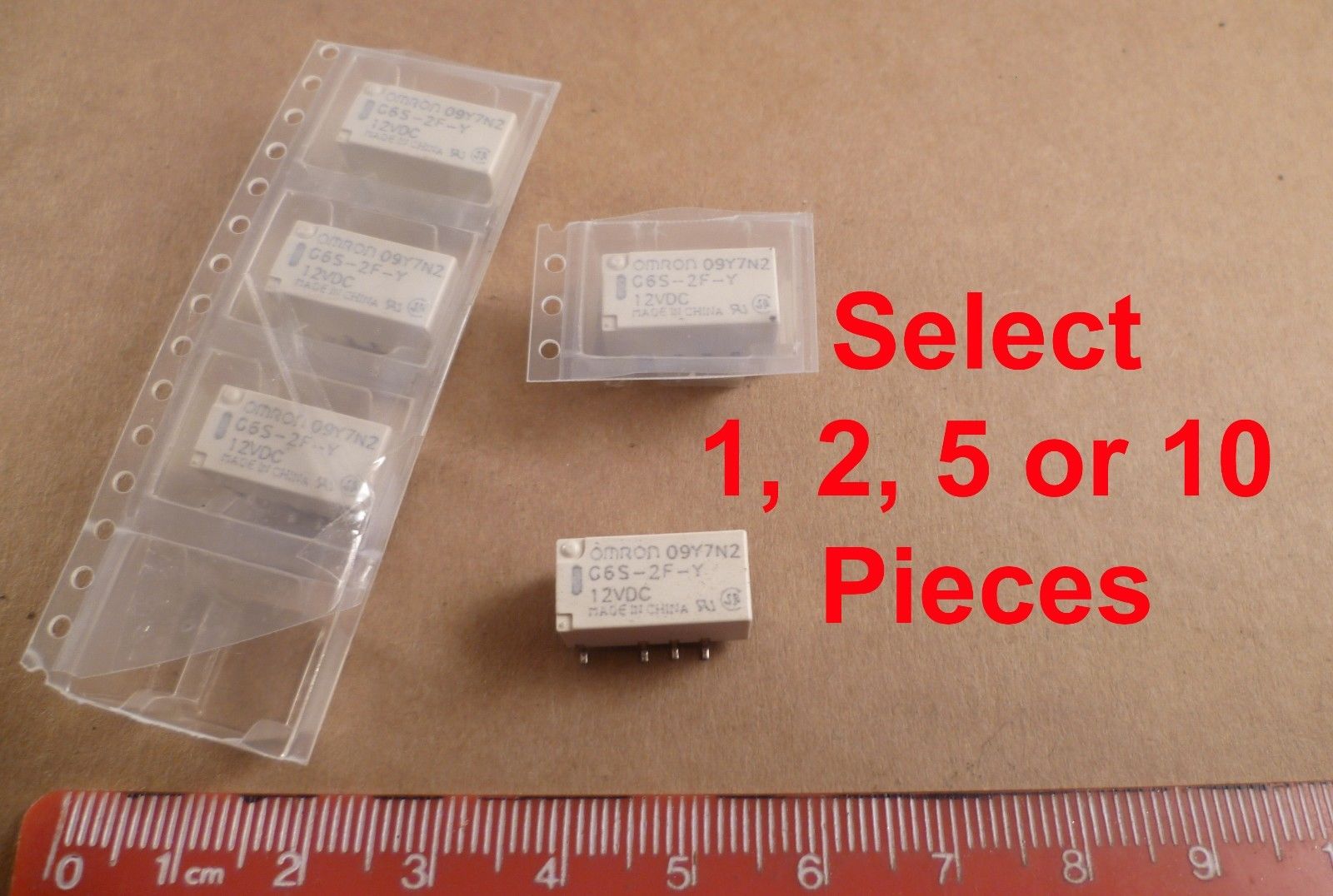 Omron Low Signal Relay G6S-2F-Y-TR 12V Coil DPDT Surface Mount Taped ...