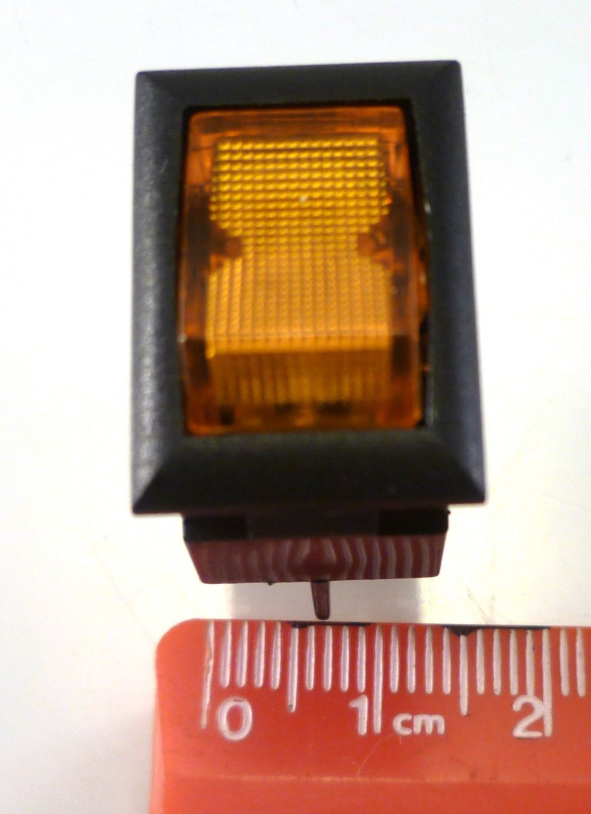 Arrow E120M11B Amber Neon Rocker Switch 6A 250VAC DPST On/Off OMQ1-2-05 ...